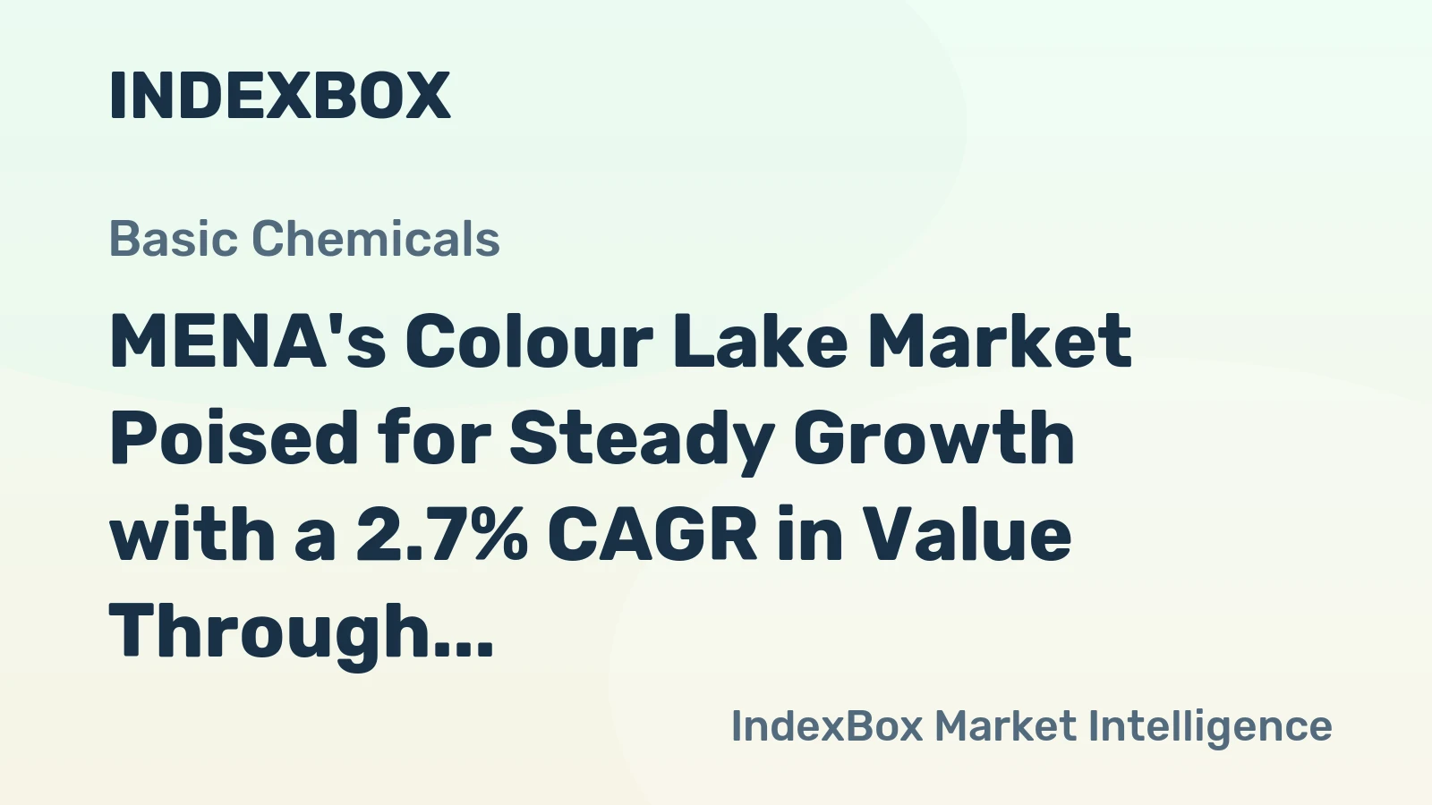 MENA's Colour Lake Market Poised for Steady Growth with a 2.7% CAGR in Value Through 2035