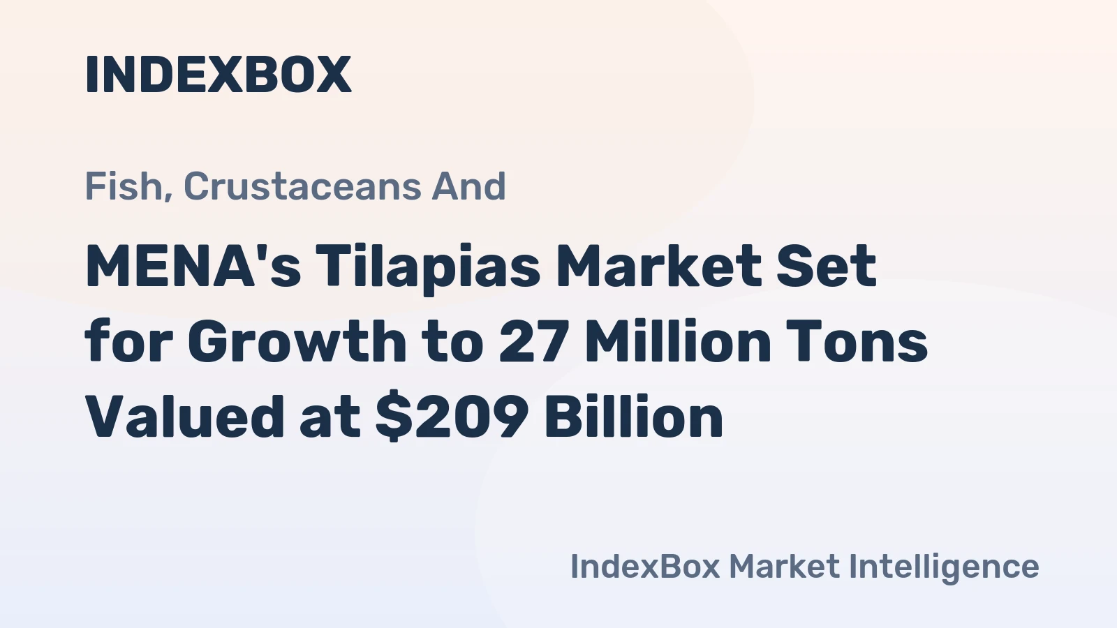 MENA's Tilapias Market Set for Growth to 27 Million Tons Valued at $209 Billion