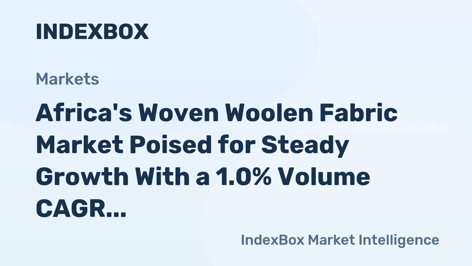Africa's Woven Woolen Fabric Market Poised for Steady Growth With a 1.0% Volume CAGR Through 2035