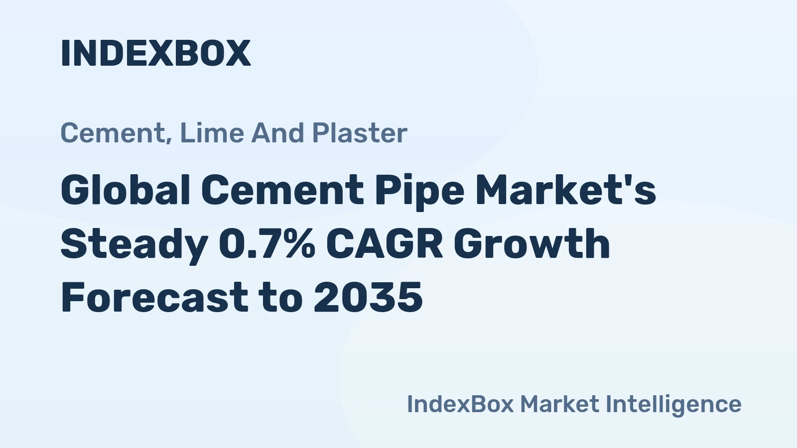 Global Cement Pipe Market's Steady 0.7% CAGR Growth Forecast to 2035