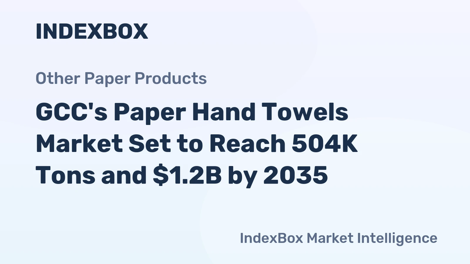 GCC's Paper Hand Towels Market Set to Reach 504K Tons and $1.2B by 2035