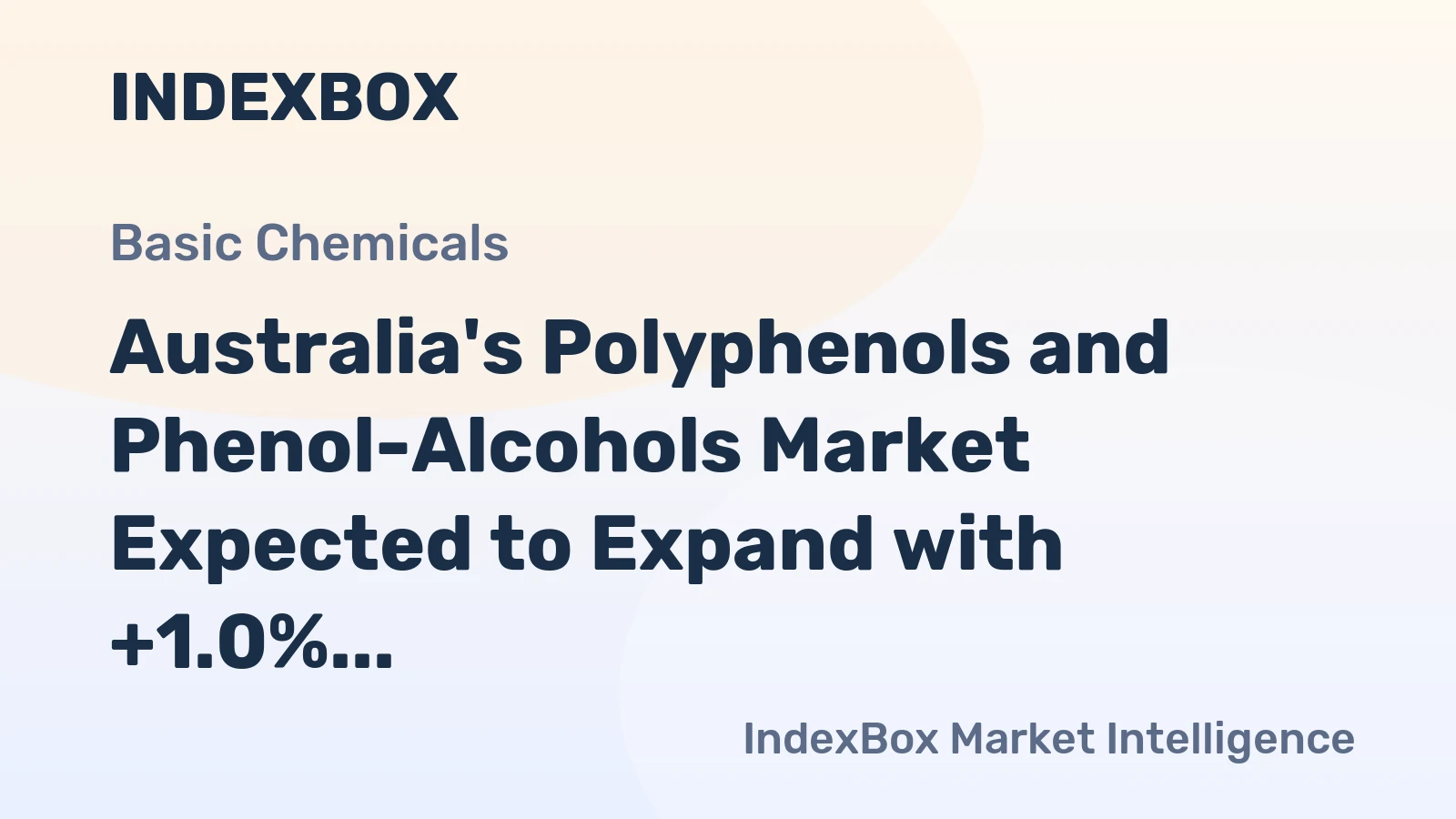 Australia's Polyphenols and Phenol-Alcohols Market Expected to Expand with +1.0% CAGR over Next Decade