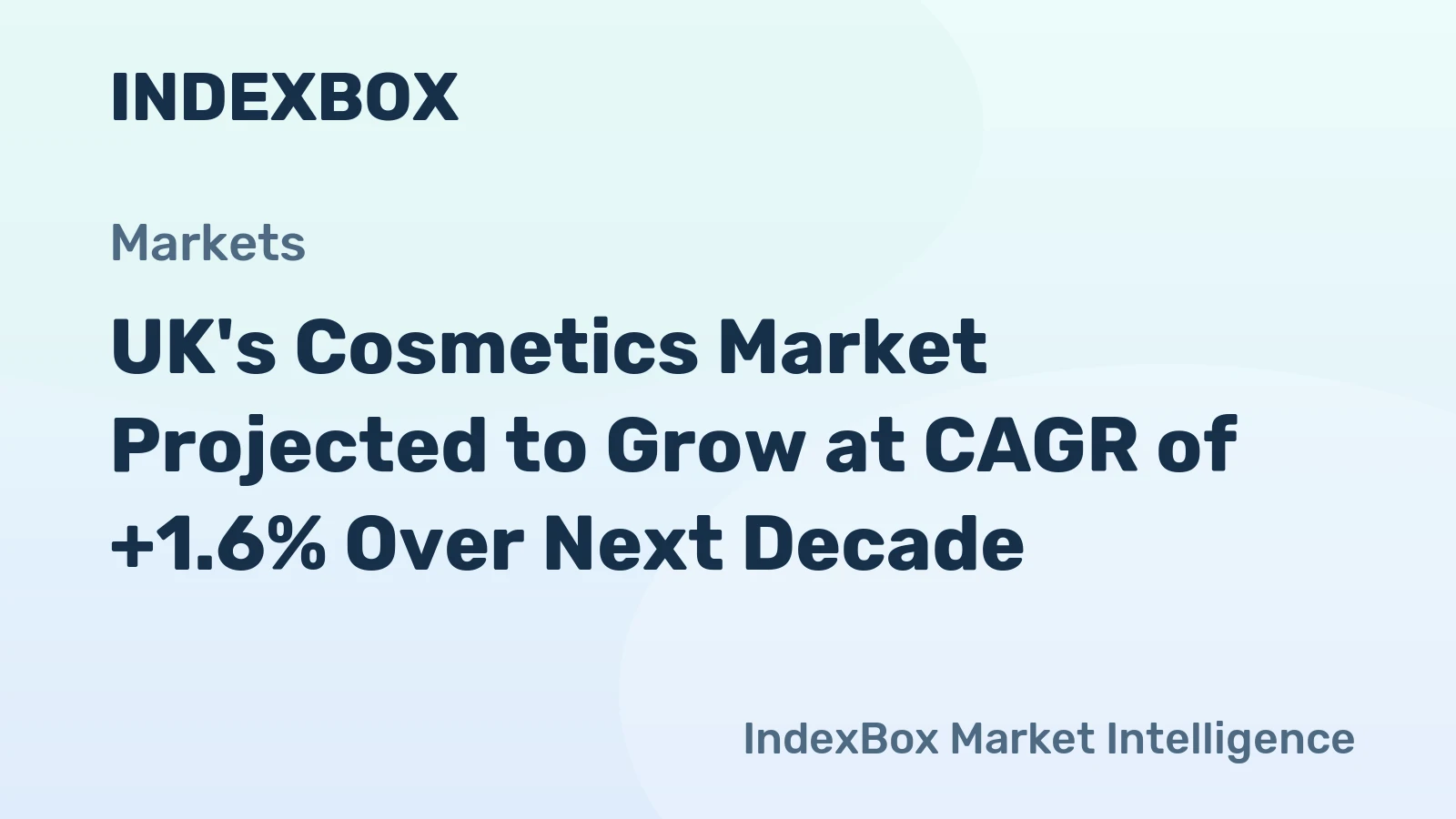 UK's Cosmetics Market Projected to Grow at CAGR of +1.6% Over Next Decade