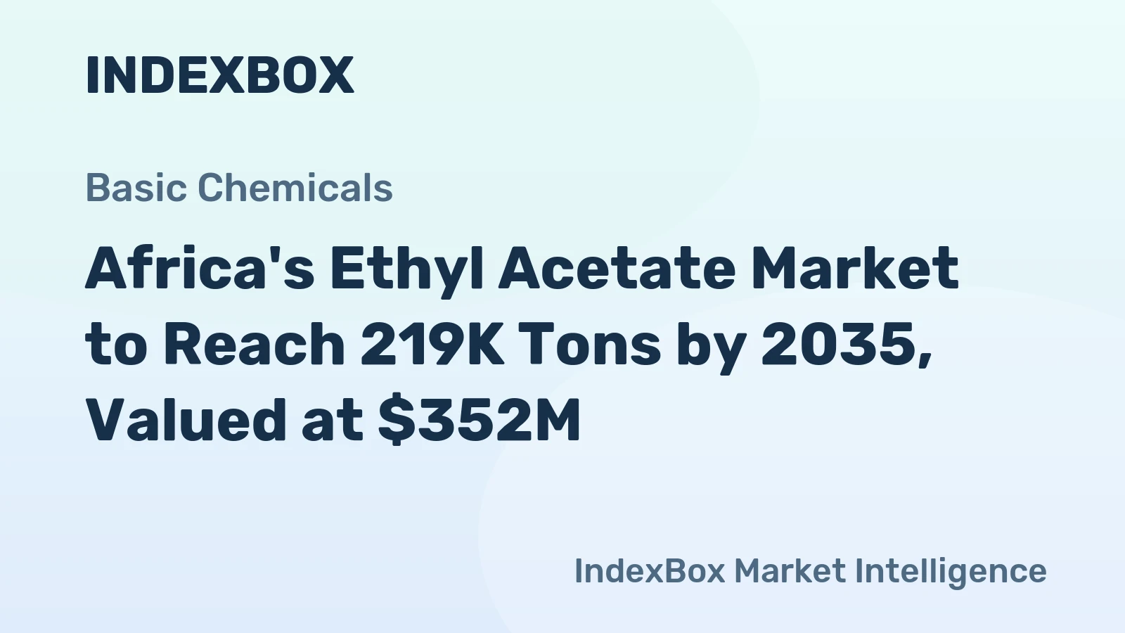 Africa's Ethyl Acetate Market to Reach 219K Tons by 2035, Valued at $352M
