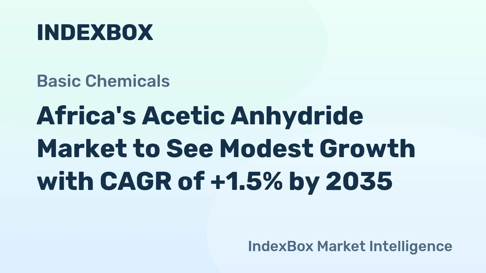 Africa's Acetic Anhydride Market to See Modest Growth with CAGR of +1.5% by 2035