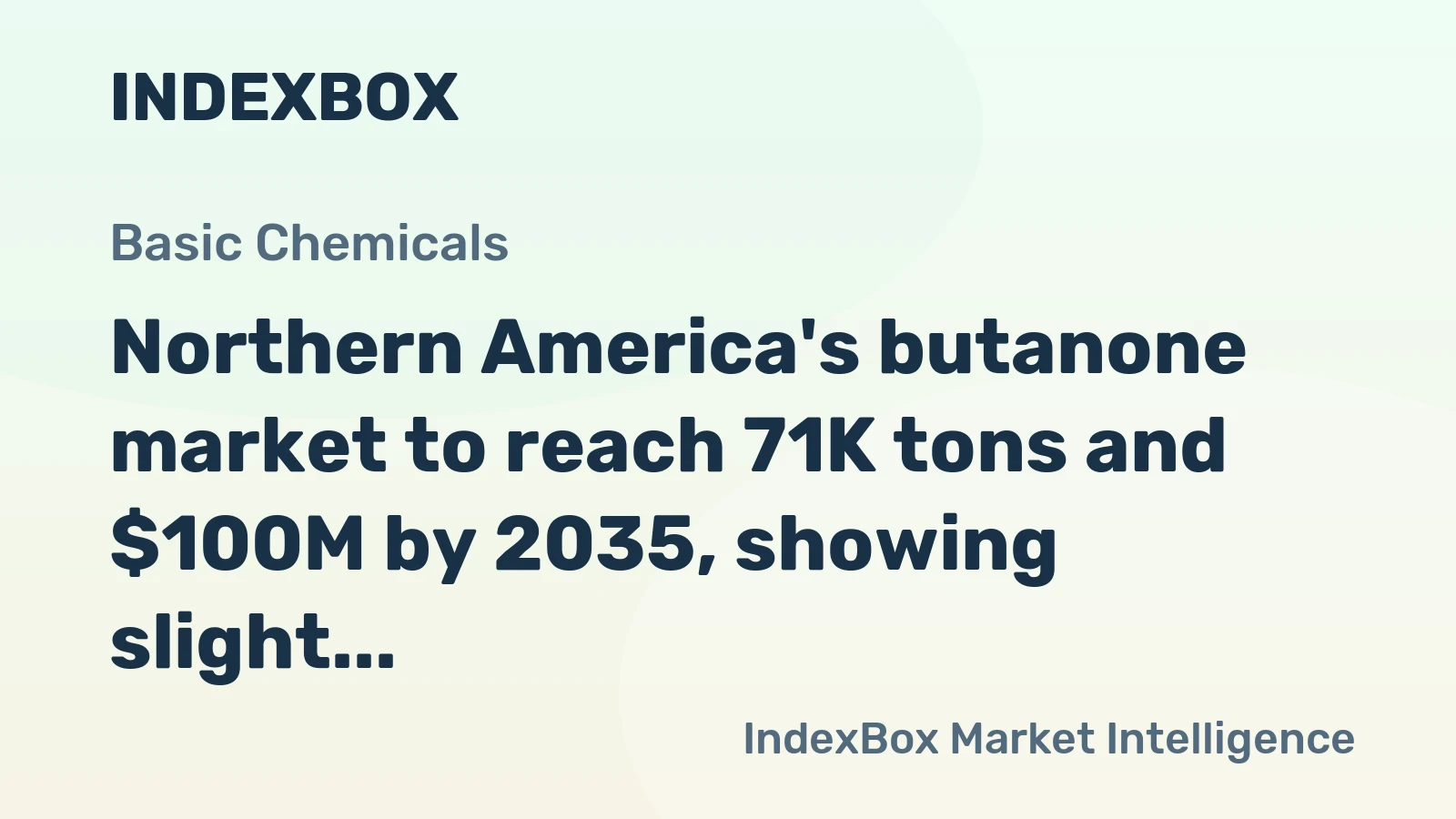 Northern America's butanone market to reach 71K tons and $100M by 2035, showing slight growth in volume and value.
