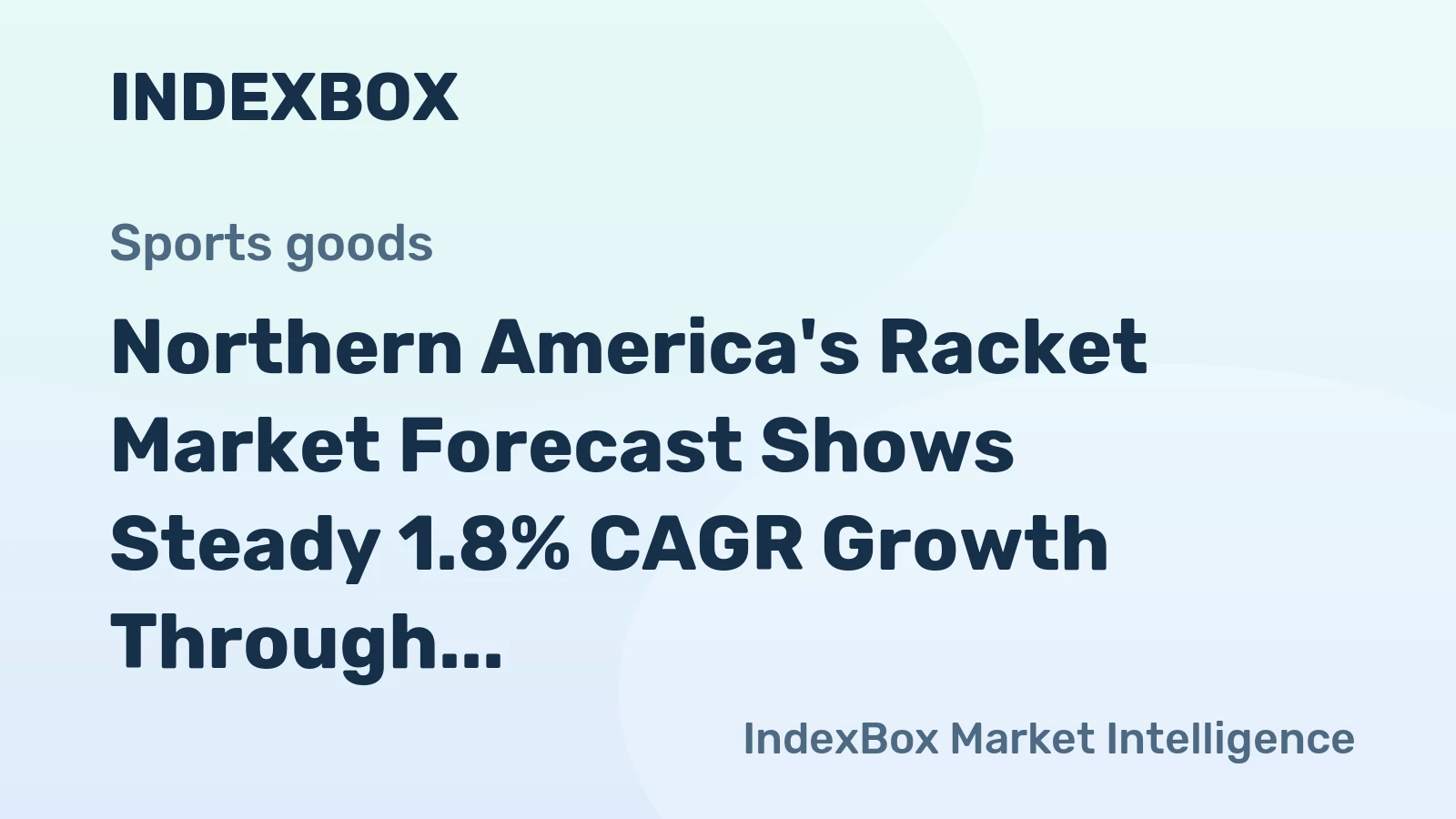 Northern America's Racket Market Forecast Shows Steady 1.8% CAGR Growth Through 2035