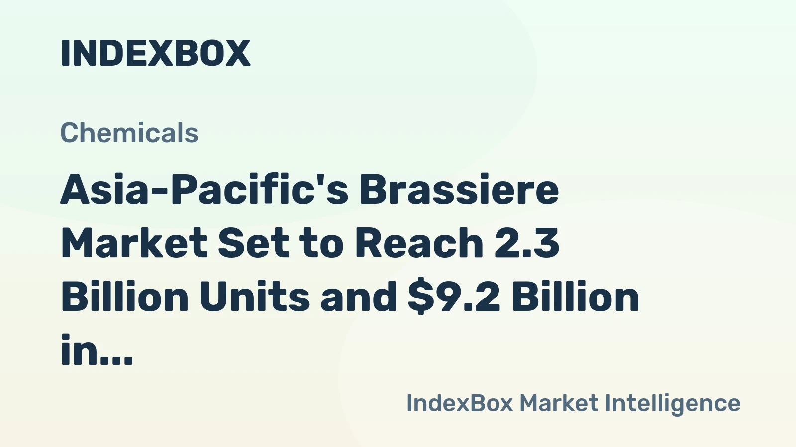 Asia-Pacific's Brassiere Market Set to Reach 2.3 Billion Units and $9.2 Billion in Value