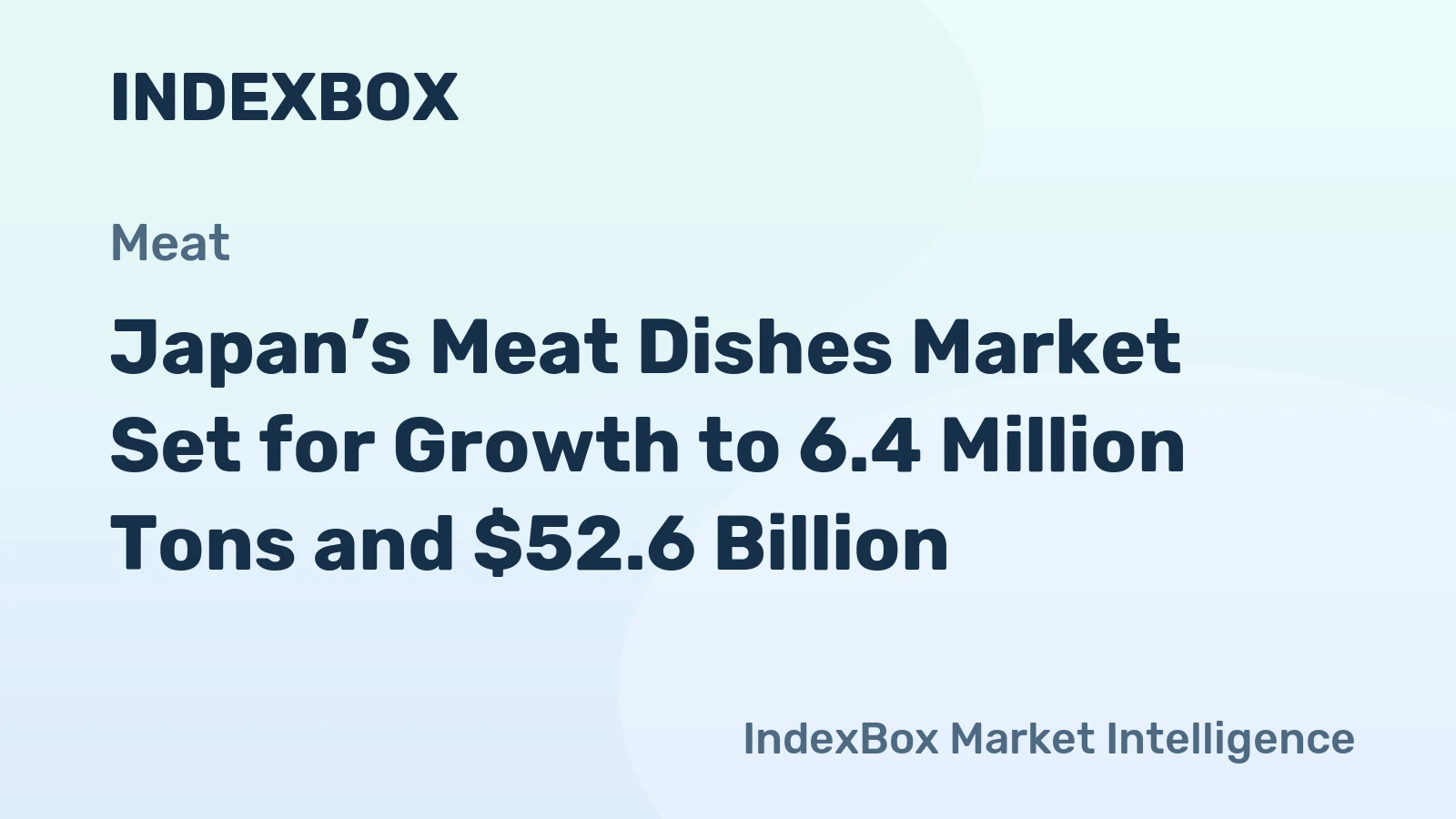 Japan’s Meat Dishes Market Set for Growth to 6.4 Million Tons and $52.6 Billion