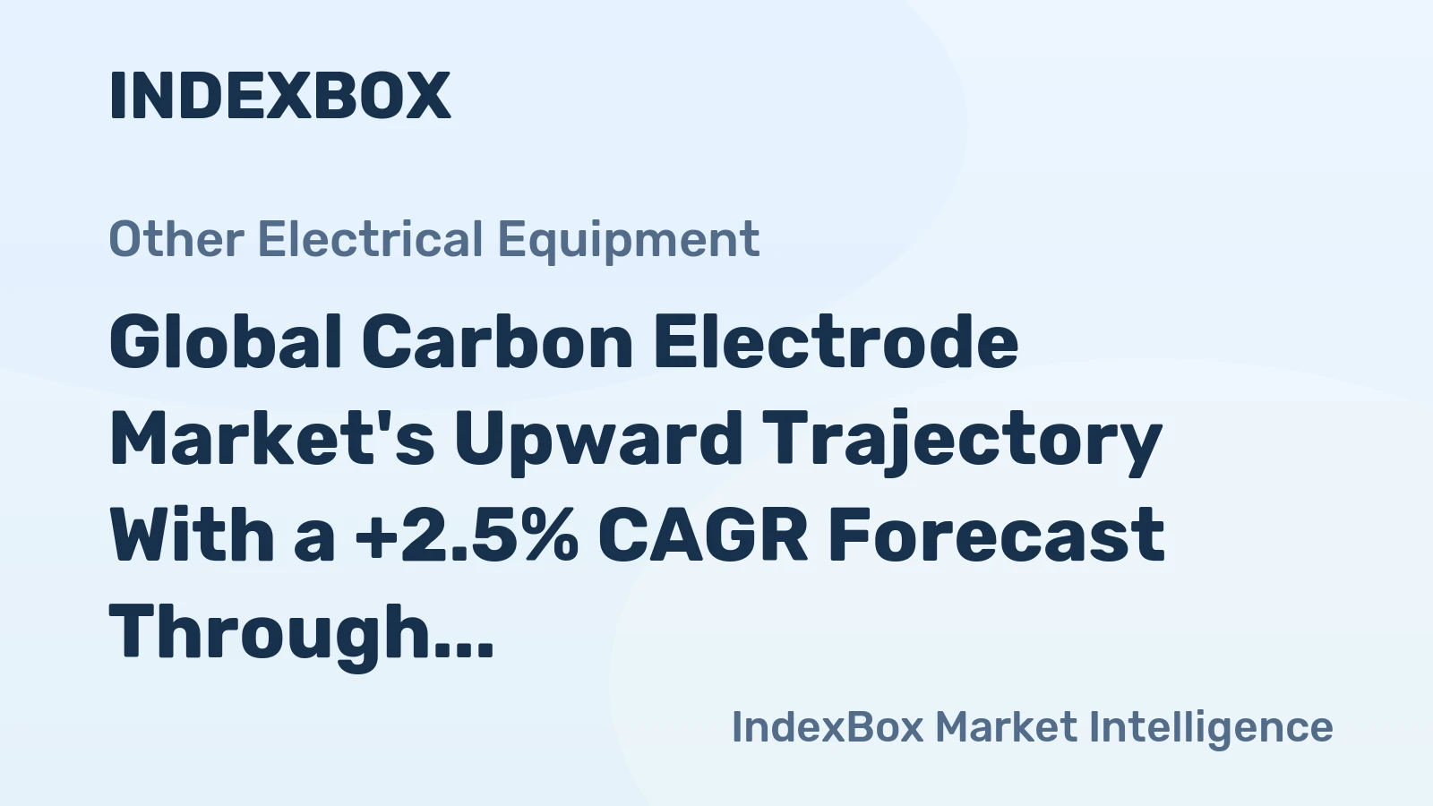 Global Carbon Electrode Market's Upward Trajectory With a +2.5% CAGR Forecast Through 2035