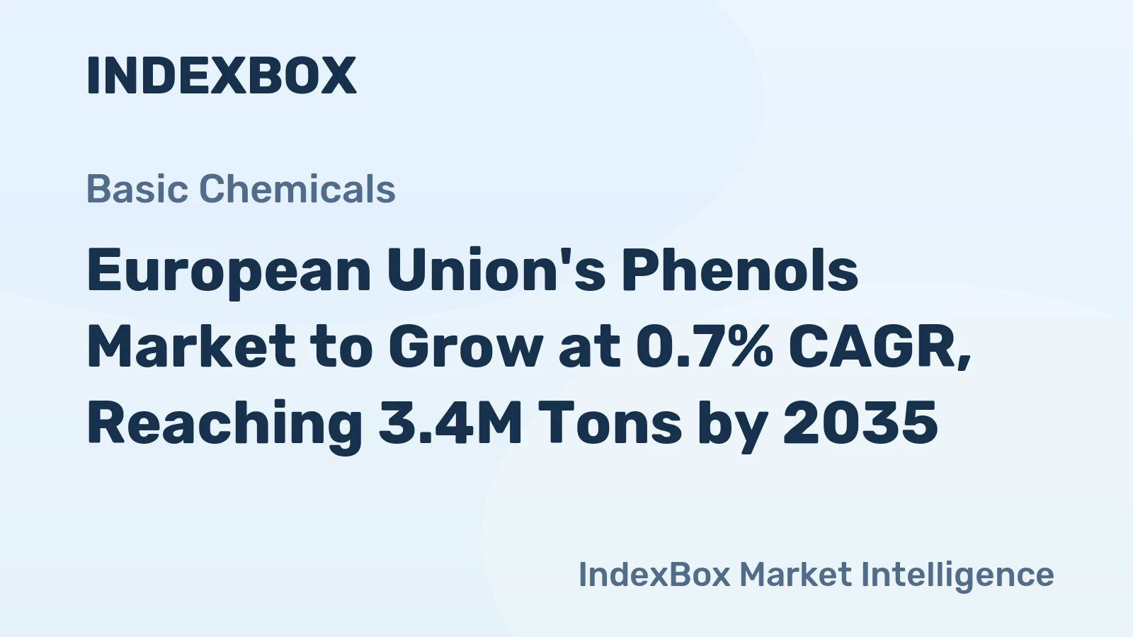 European Union's Phenols Market to Grow at 0.7% CAGR, Reaching 3.4M Tons by 2035