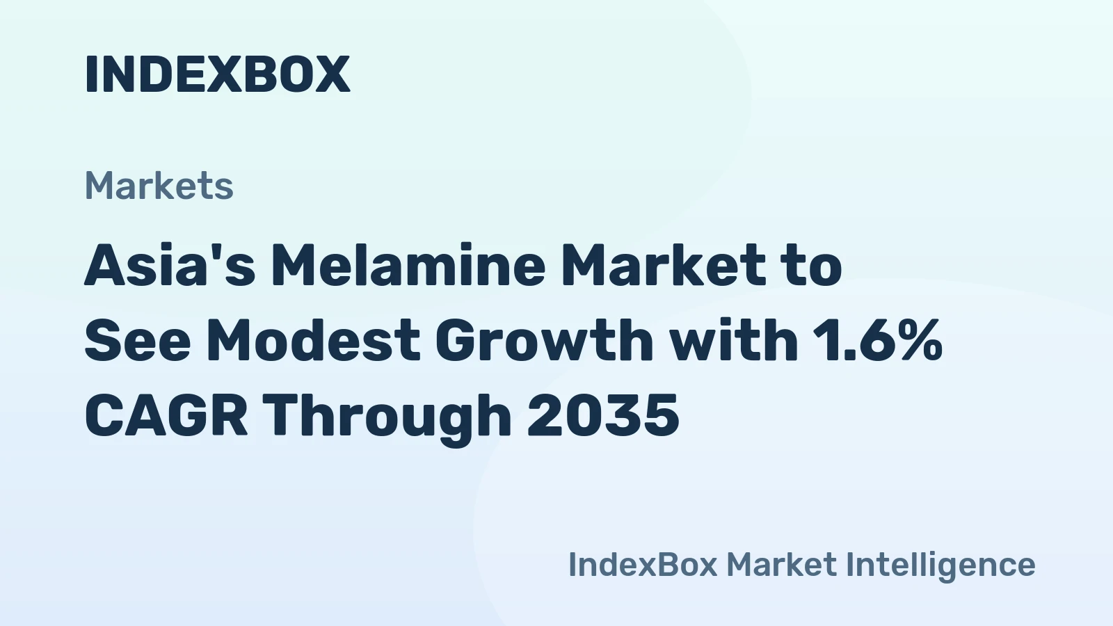 Asia's Melamine Market to See Modest Growth with 1.6% CAGR Through 2035