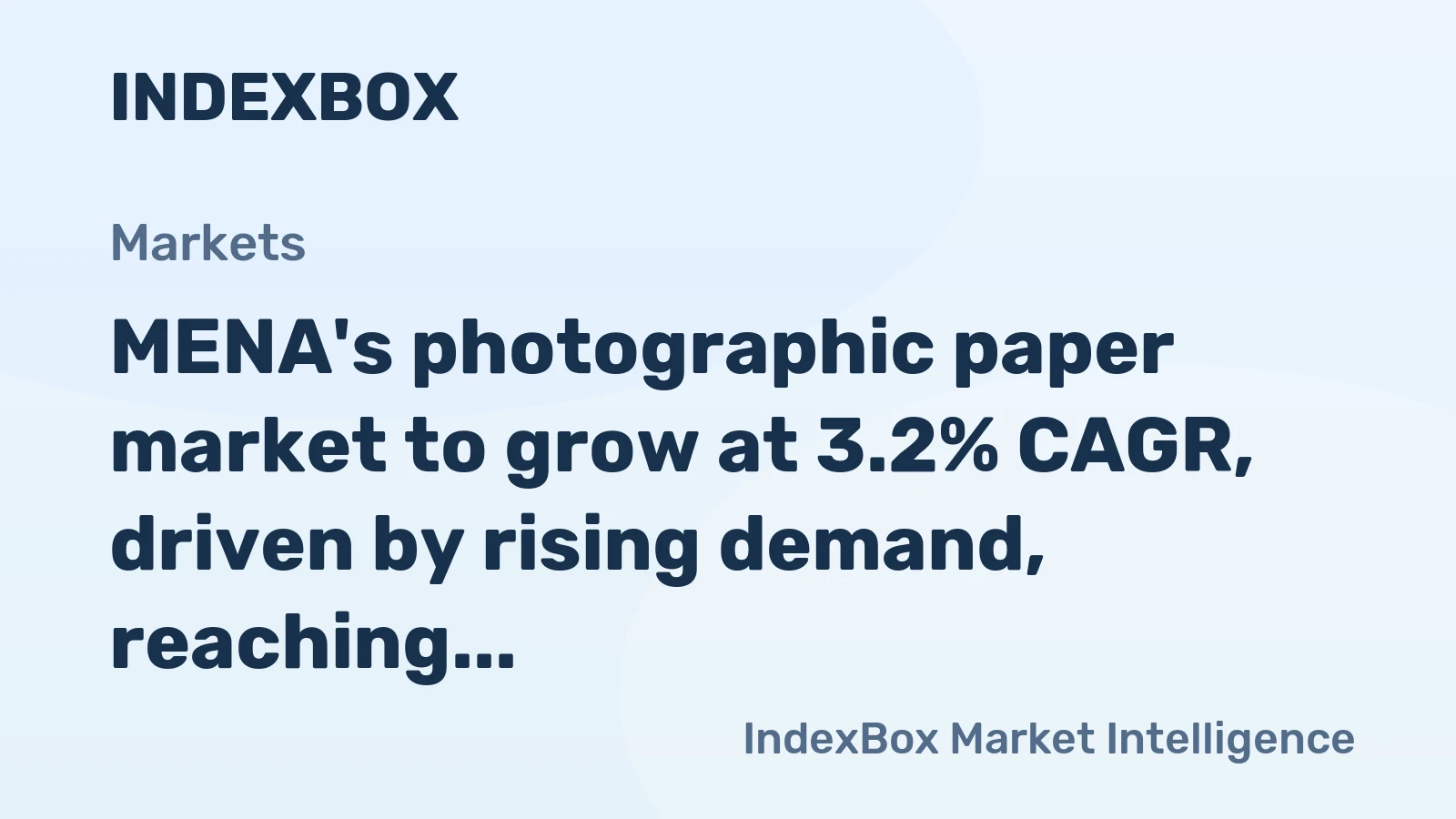 MENA's photographic paper market to grow at 3.2% CAGR, driven by rising demand, reaching $52M by 2035.
