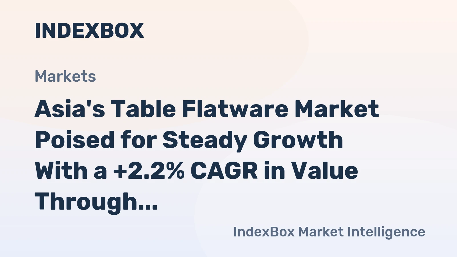 Asia's Table Flatware Market Poised for Steady Growth With a +2.2% CAGR in Value Through 2035