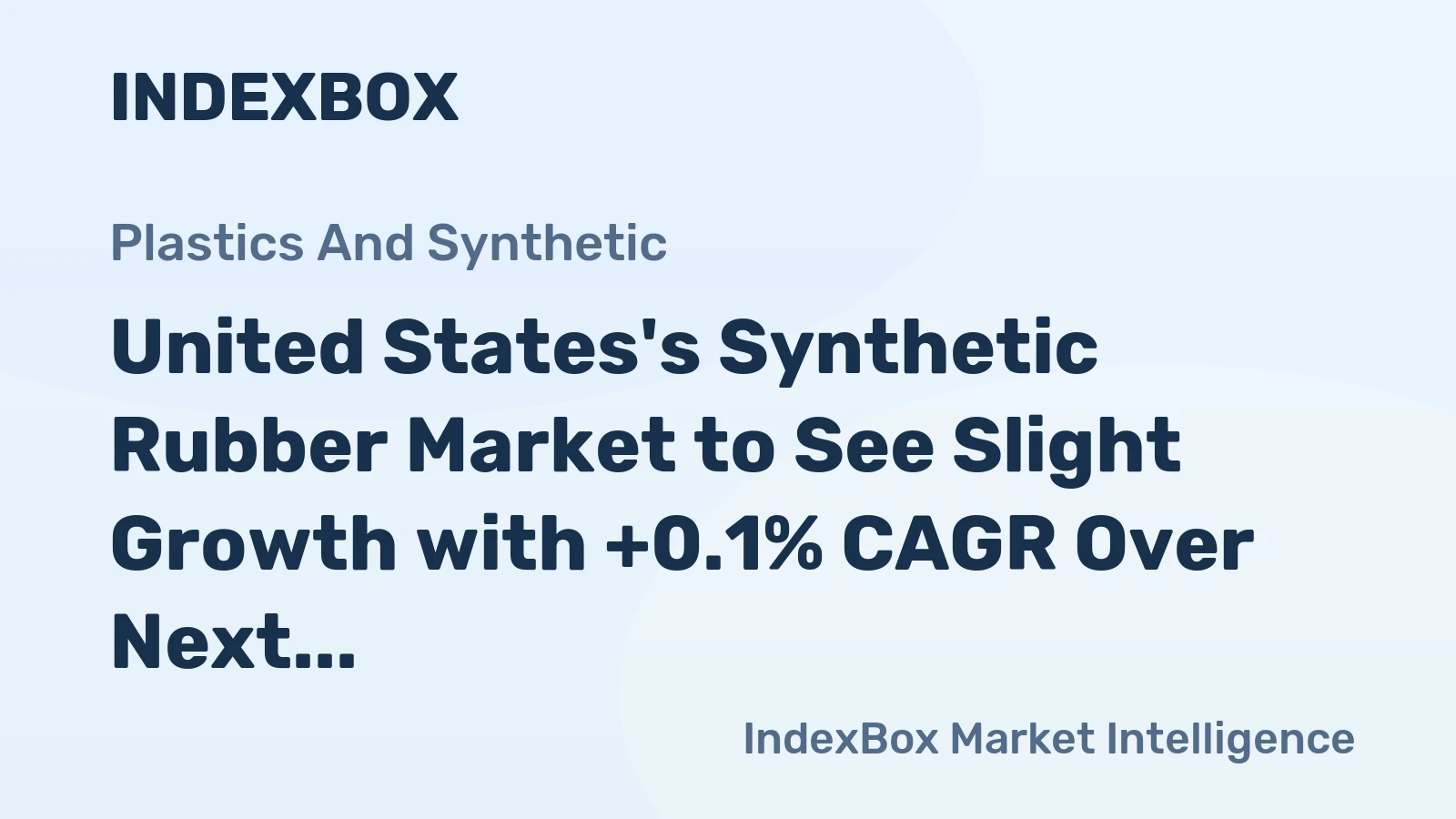 United States's Synthetic Rubber Market to See Slight Growth with +0.1% CAGR Over Next Decade