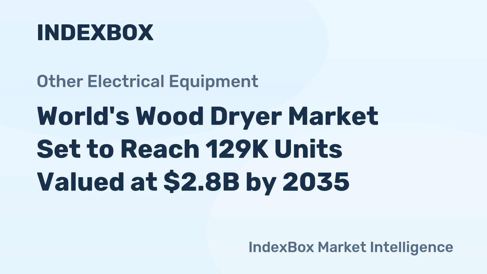World's Wood Dryer Market Set to Reach 129K Units Valued at $2.8B by 2035