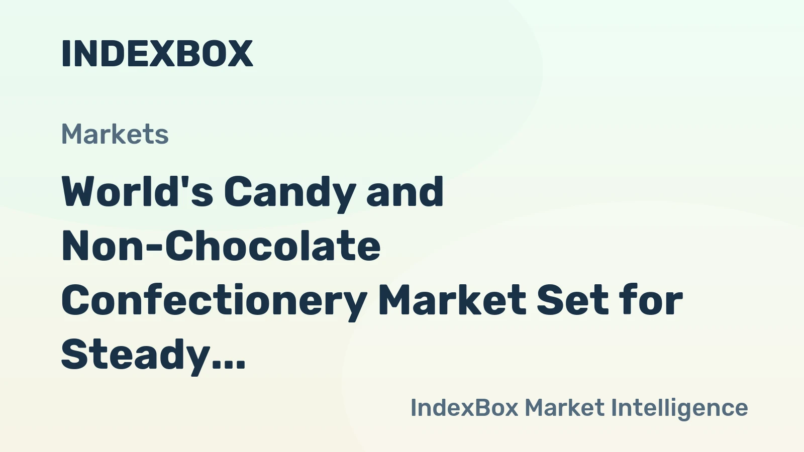 World's Candy and Non-Chocolate Confectionery Market Set for Steady Growth With 1.0% Volume CAGR Through 2035