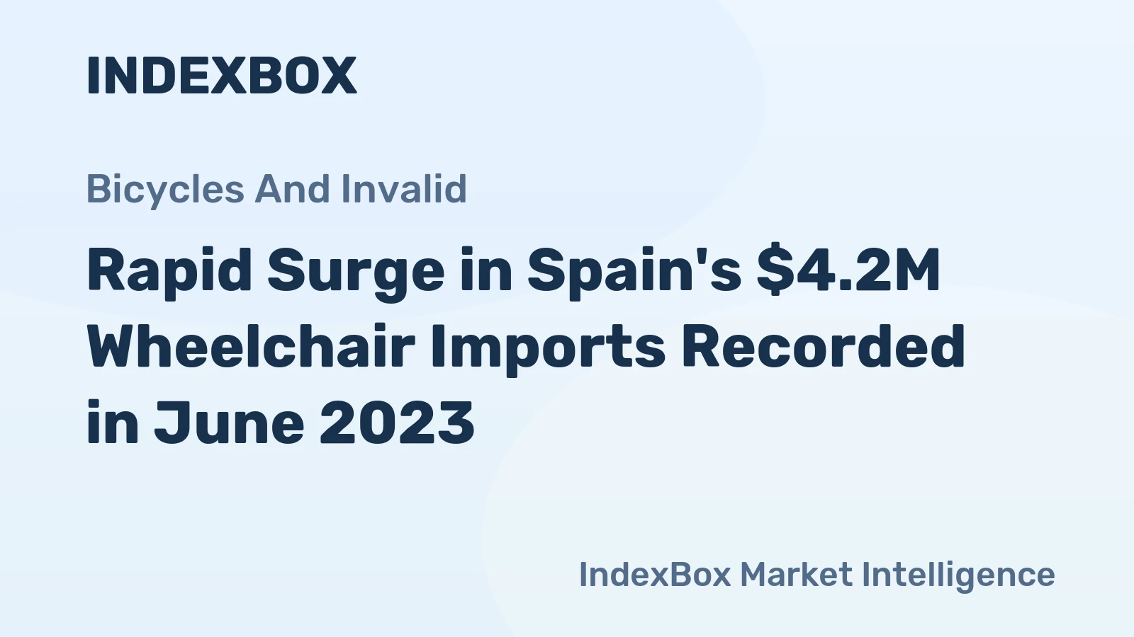 Rapid Surge in Spain's $4.2M Wheelchair Imports Recorded in June 2023