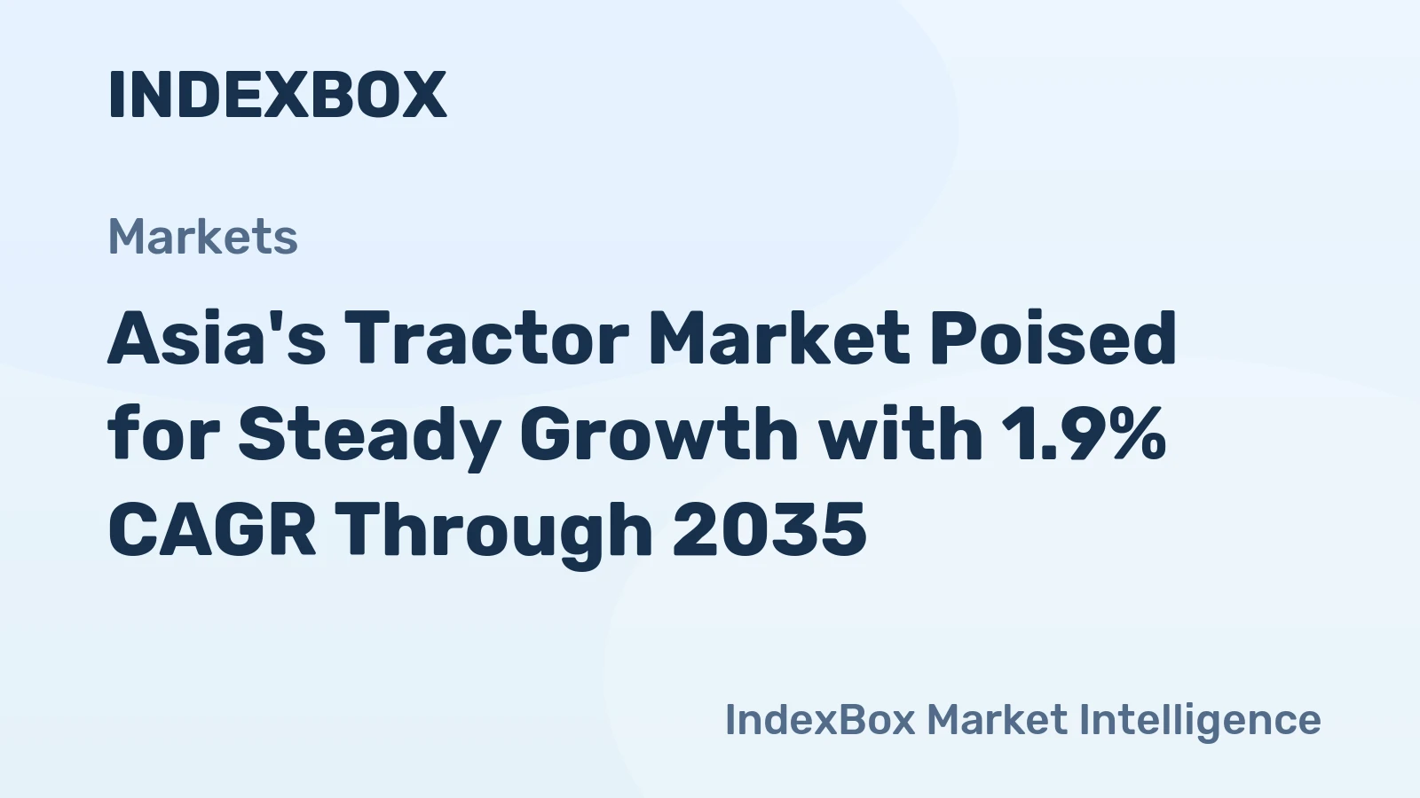 Asia's Tractor Market Poised for Steady Growth with 1.9% CAGR Through 2035