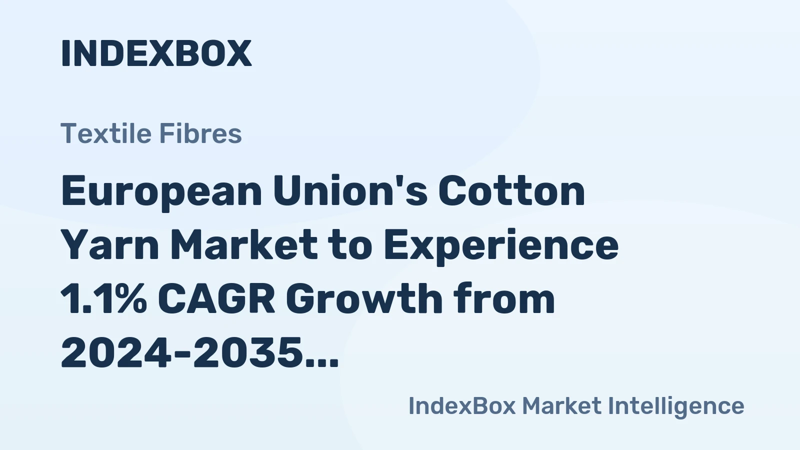 European Union's Cotton Yarn Market to Experience 1.1% CAGR Growth from 2024-2035, Reaching 466K Tons
