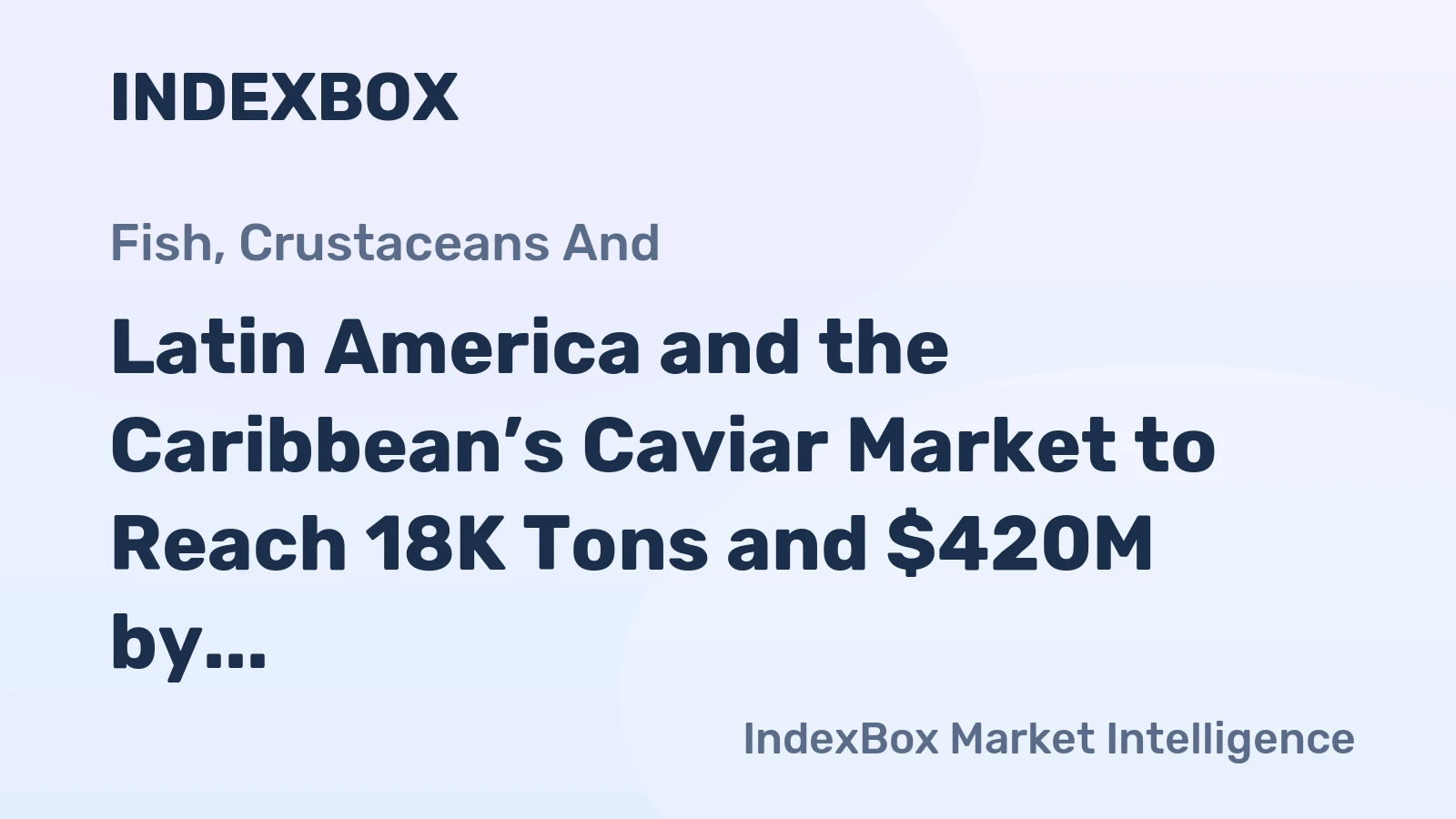 Latin America and the Caribbean’s Caviar Market to Reach 18K Tons and $420M by 2035
