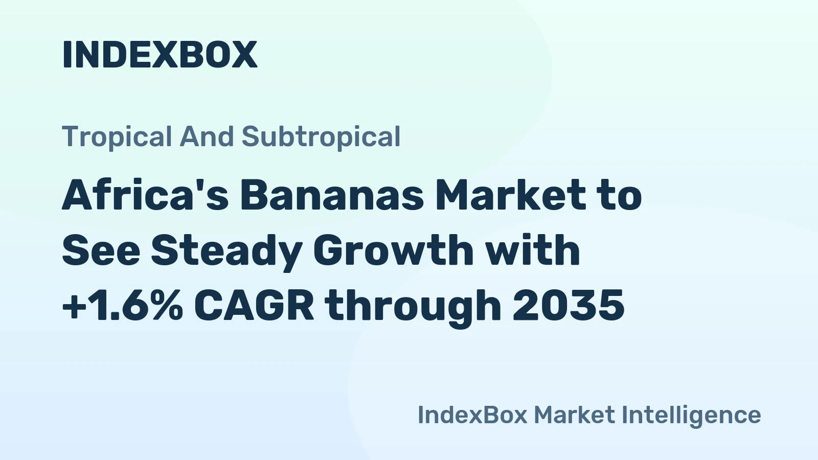 Africa's Bananas Market to See Steady Growth with +1.6% CAGR through 2035