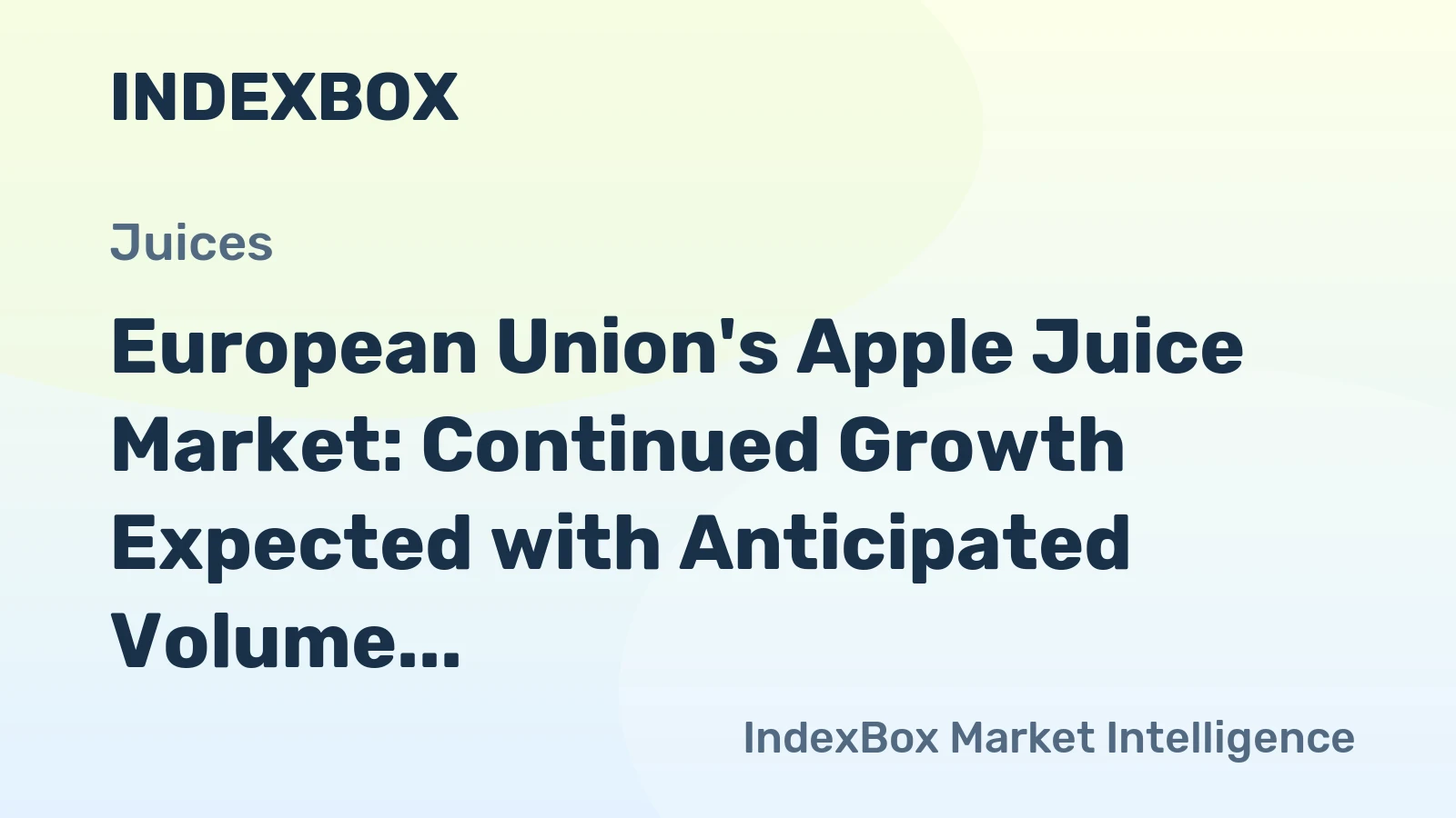 European Union's Apple Juice Market: Continued Growth Expected with Anticipated Volume of 3.9M tons and Value of $2.9B by 2035