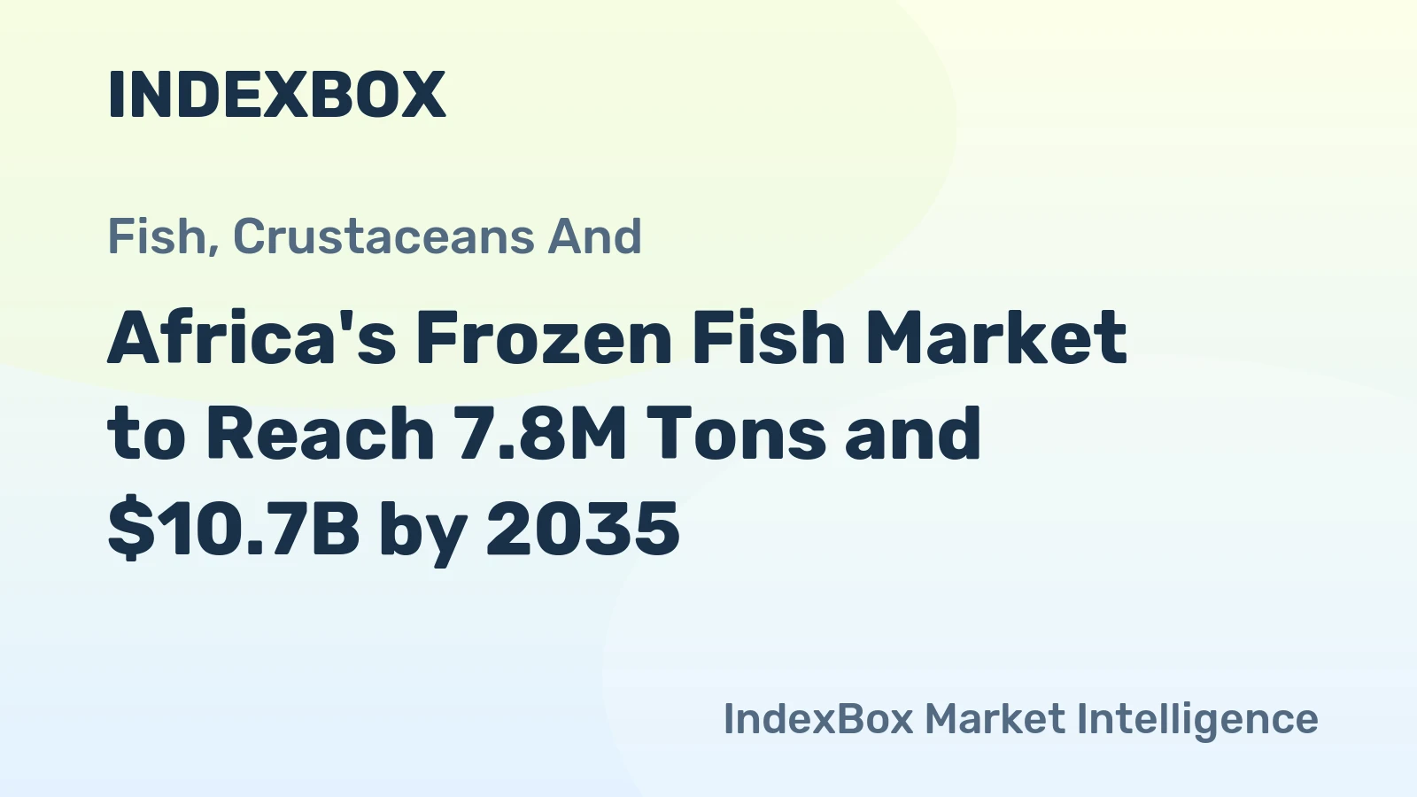 Africa's Frozen Fish Market to Reach 7.8M Tons and $10.7B by 2035