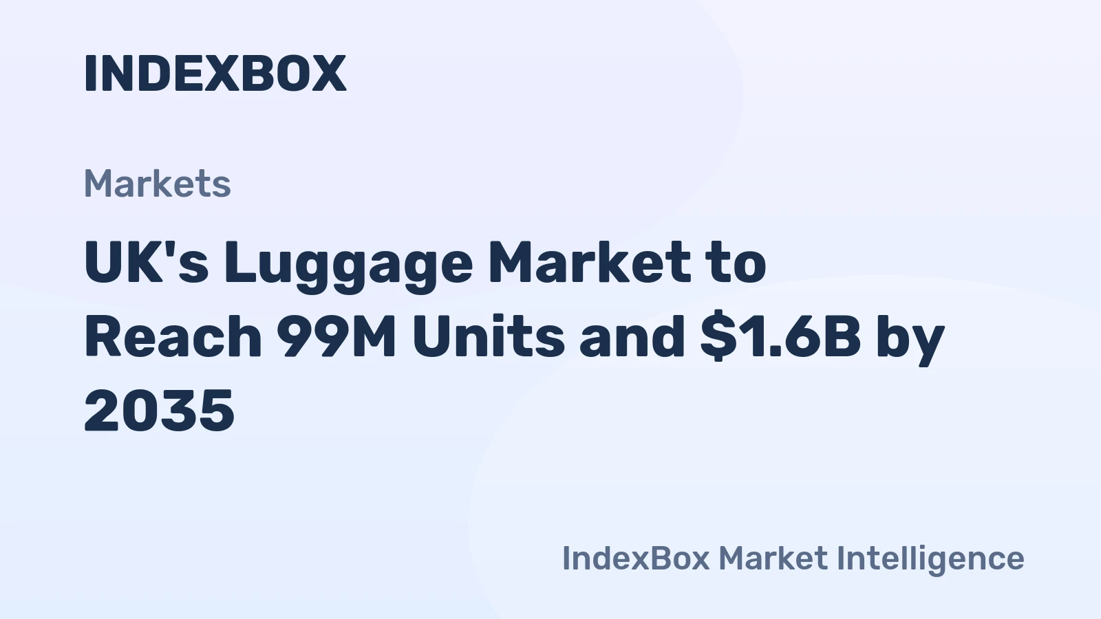UK's Luggage Market to Reach 99M Units and $1.6B by 2035