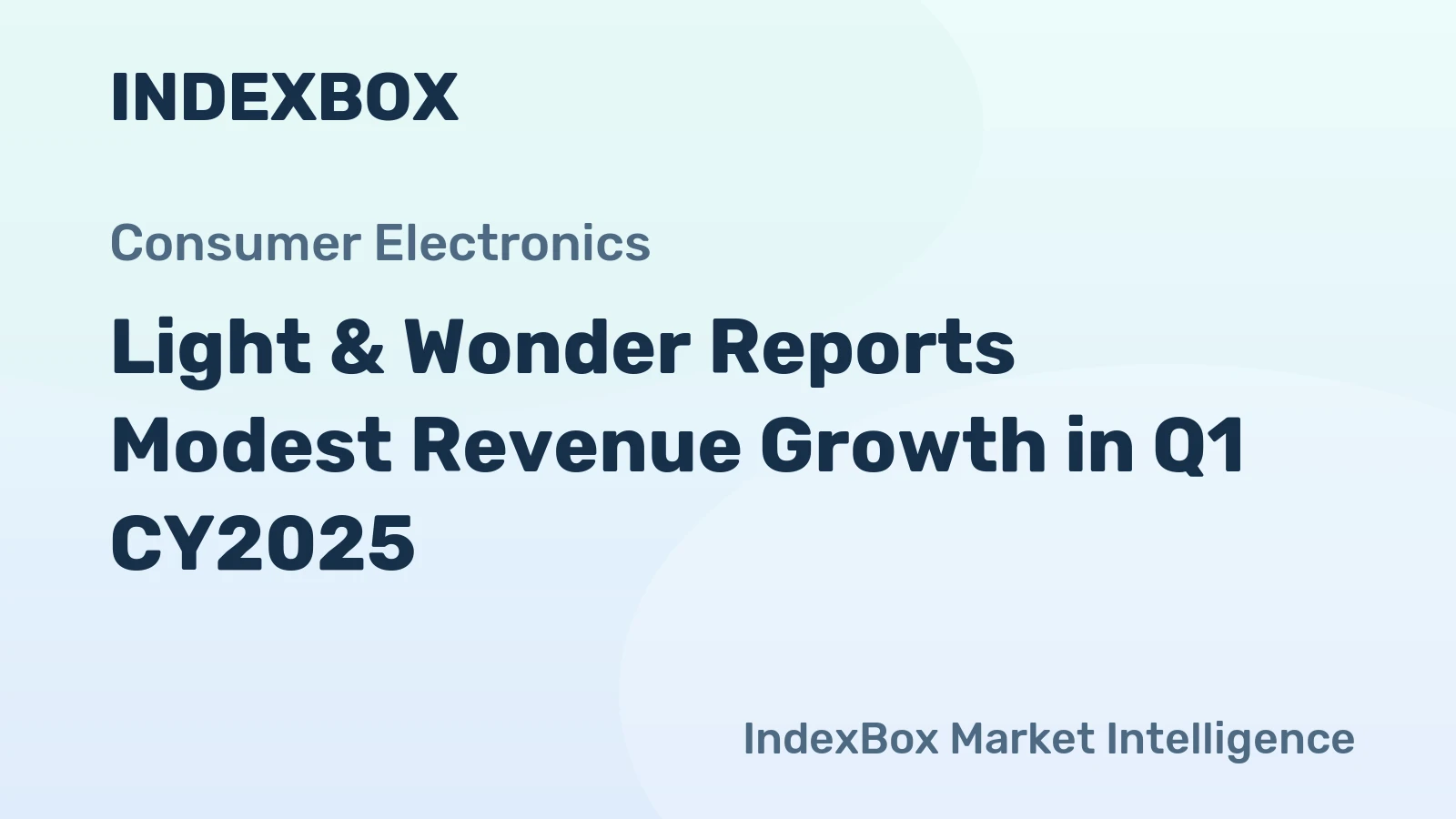 Light & Wonder Reports Modest Revenue Growth in Q1 CY2025
