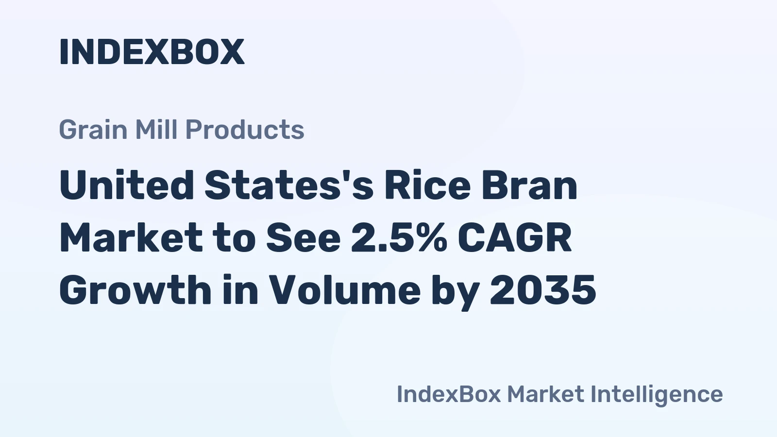 United States's Rice Bran Market to See 2.5% CAGR Growth in Volume by 2035