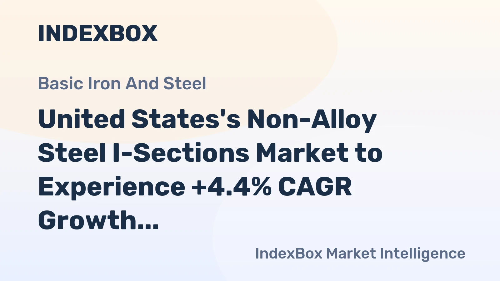United States's Non-Alloy Steel I-Sections Market to Experience +4.4% CAGR Growth from 2024 to 2035