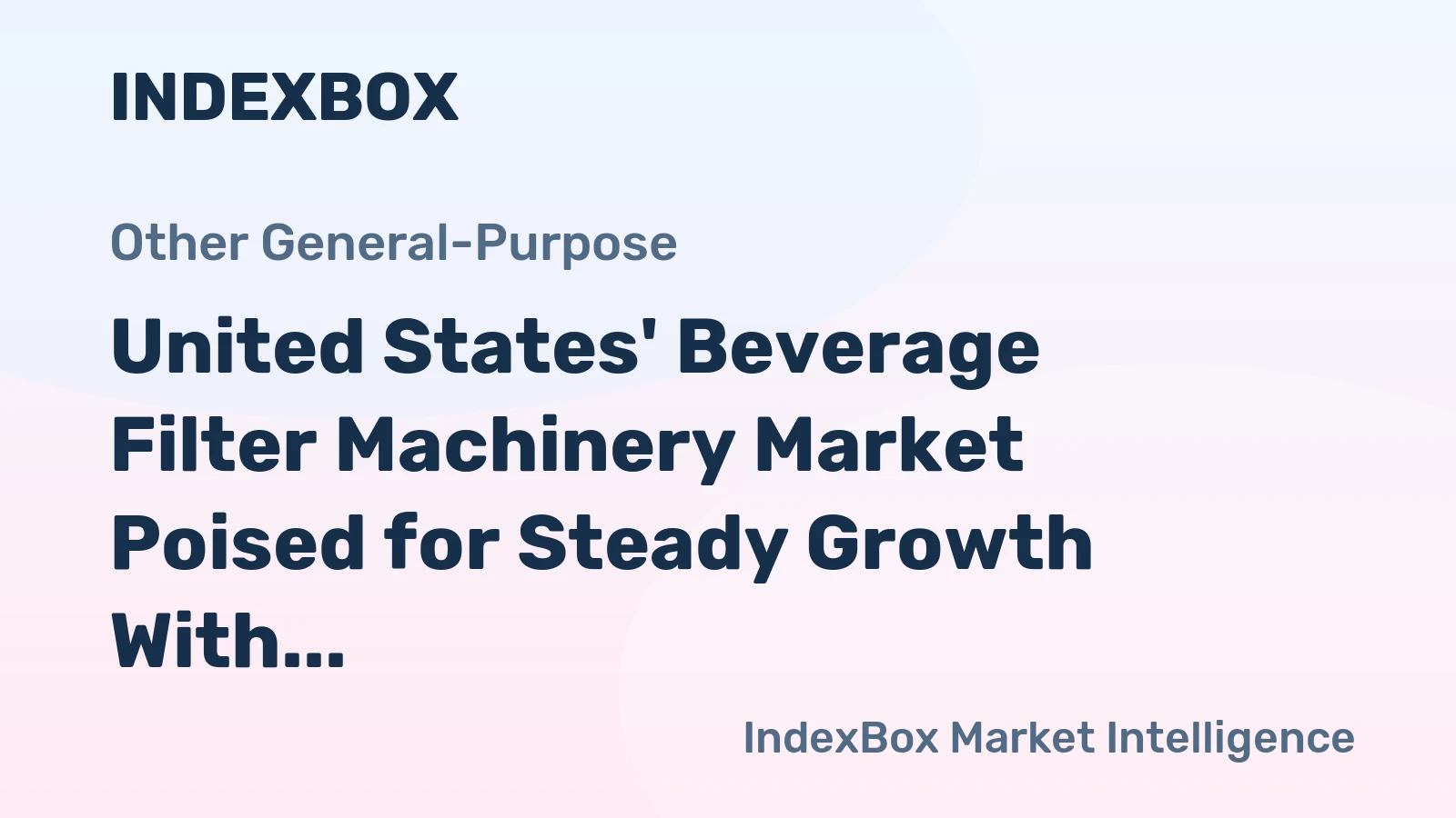 United States' Beverage Filter Machinery Market Poised for Steady Growth With 2.3% CAGR in Value Through 2035