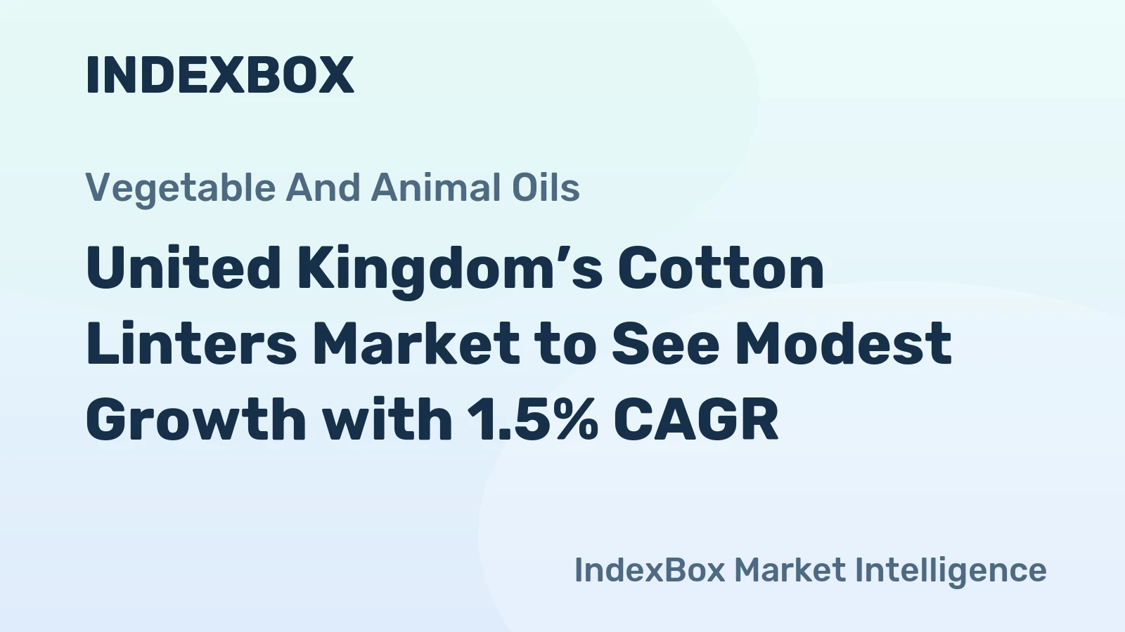 United Kingdom’s Cotton Linters Market to See Modest Growth with 1.5% CAGR