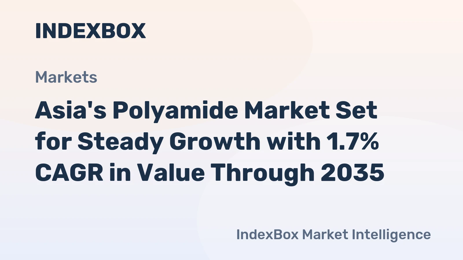Asia's Polyamide Market Set for Steady Growth with 1.7% CAGR in Value Through 2035