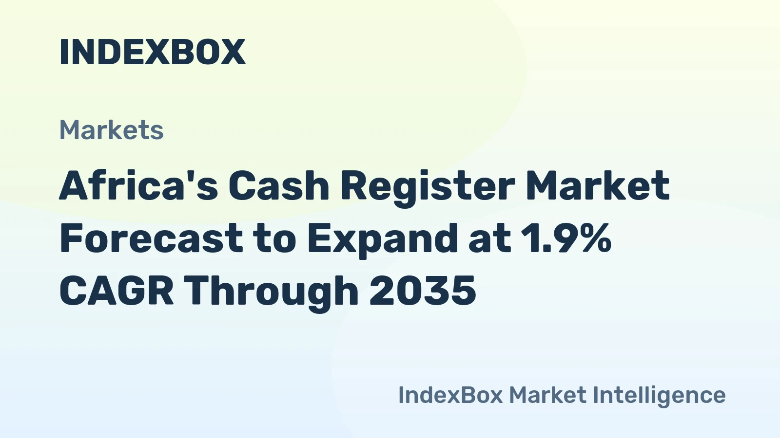 Africa's Cash Register Market Forecast to Expand at 1.9% CAGR Through 2035