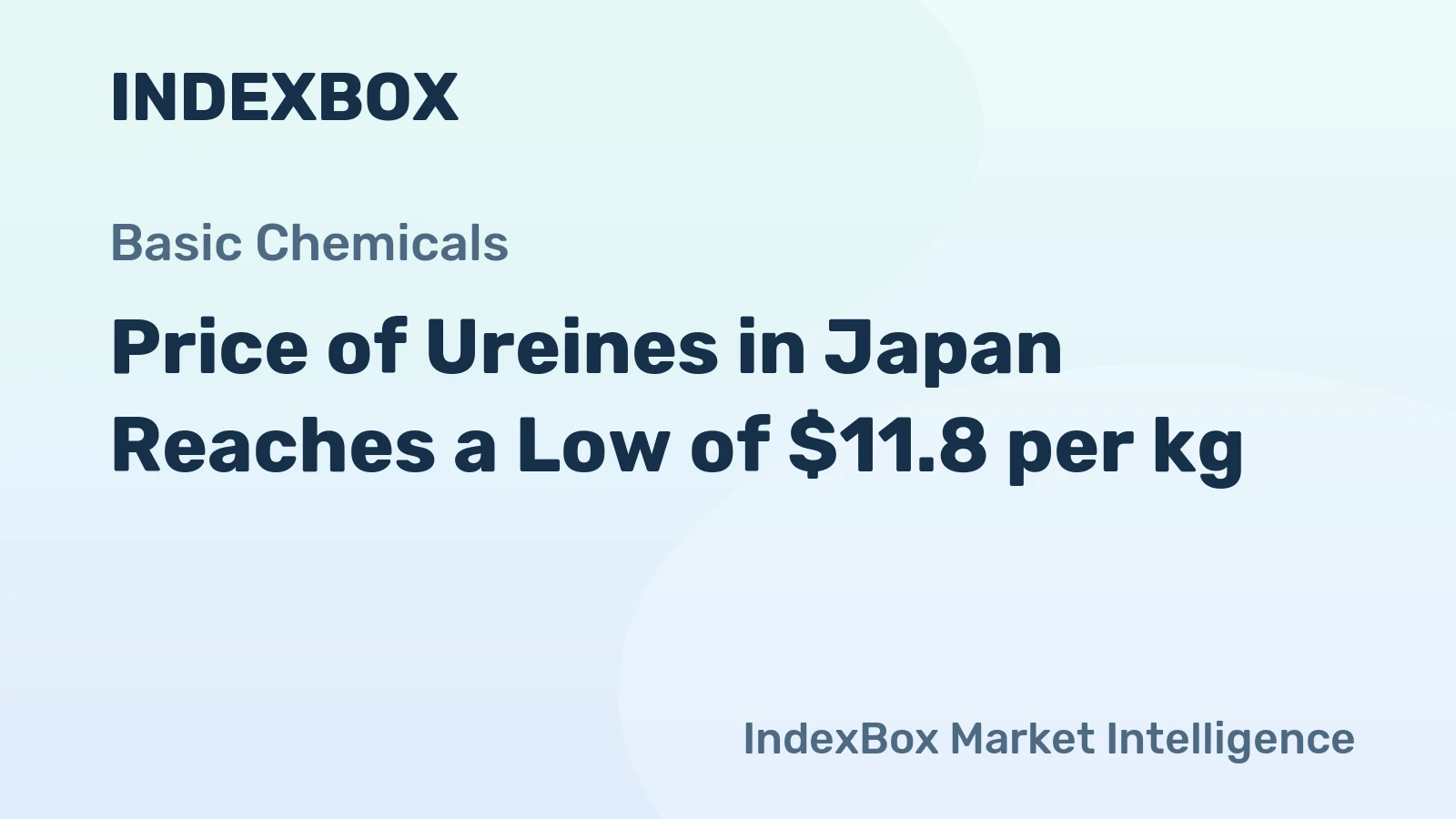 Price of Ureines in Japan Reaches a Low of $11.8 per kg