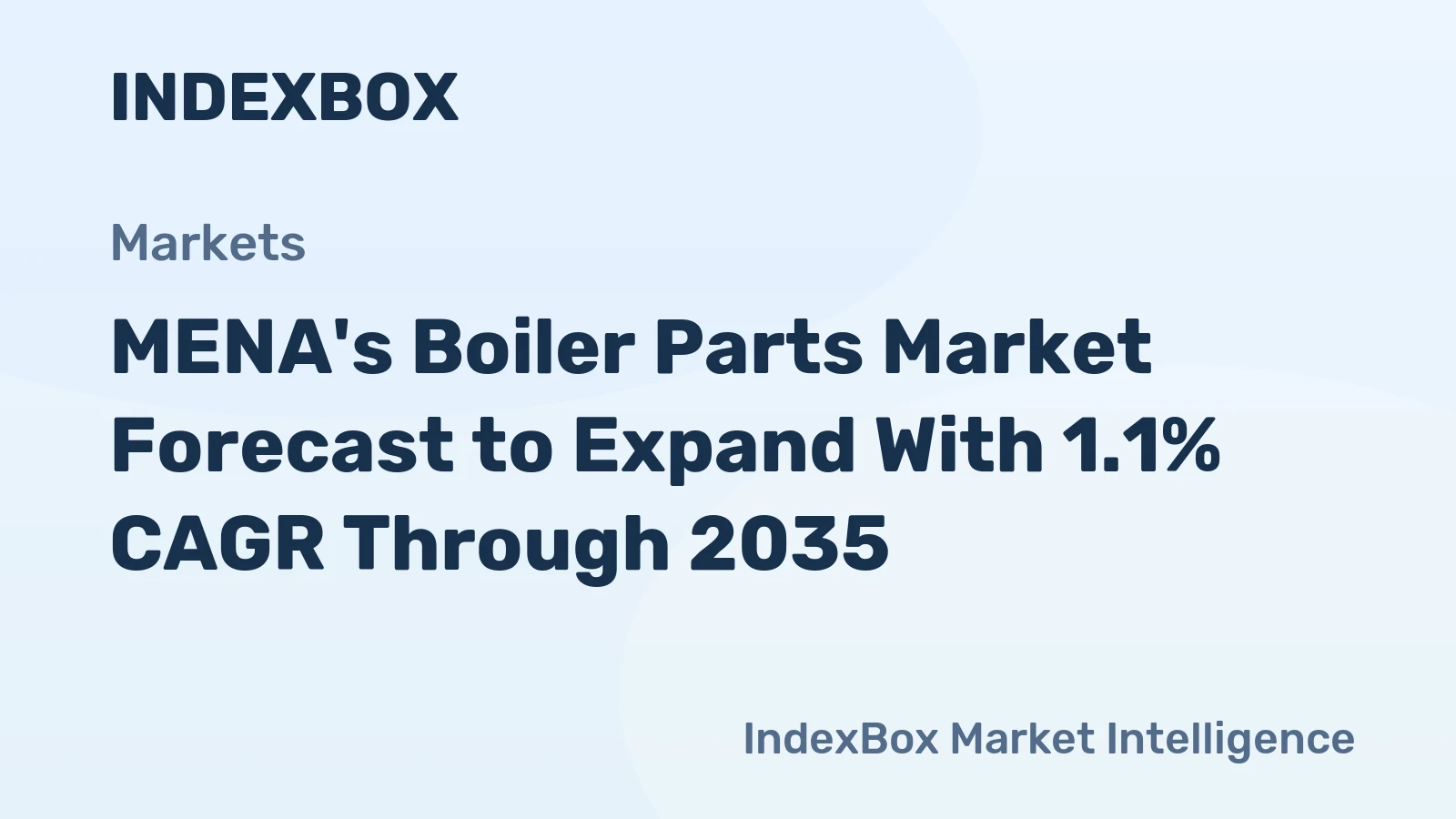 MENA's Boiler Parts Market Forecast to Expand With 1.1% CAGR Through 2035