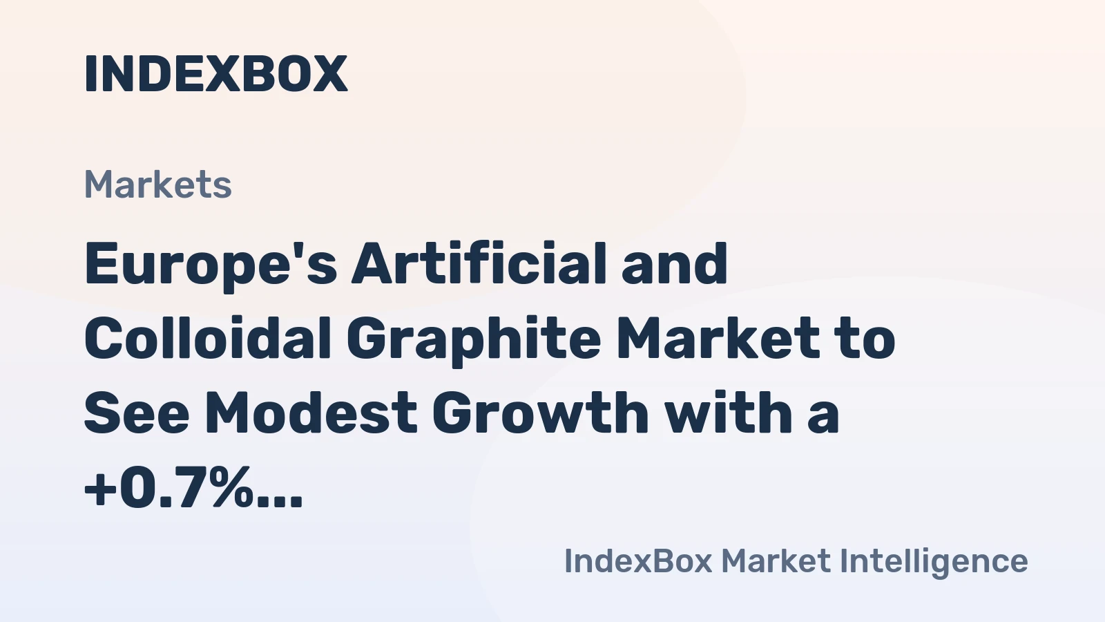 Europe's Artificial and Colloidal Graphite Market to See Modest Growth with a +0.7% Volume CAGR Through 2035