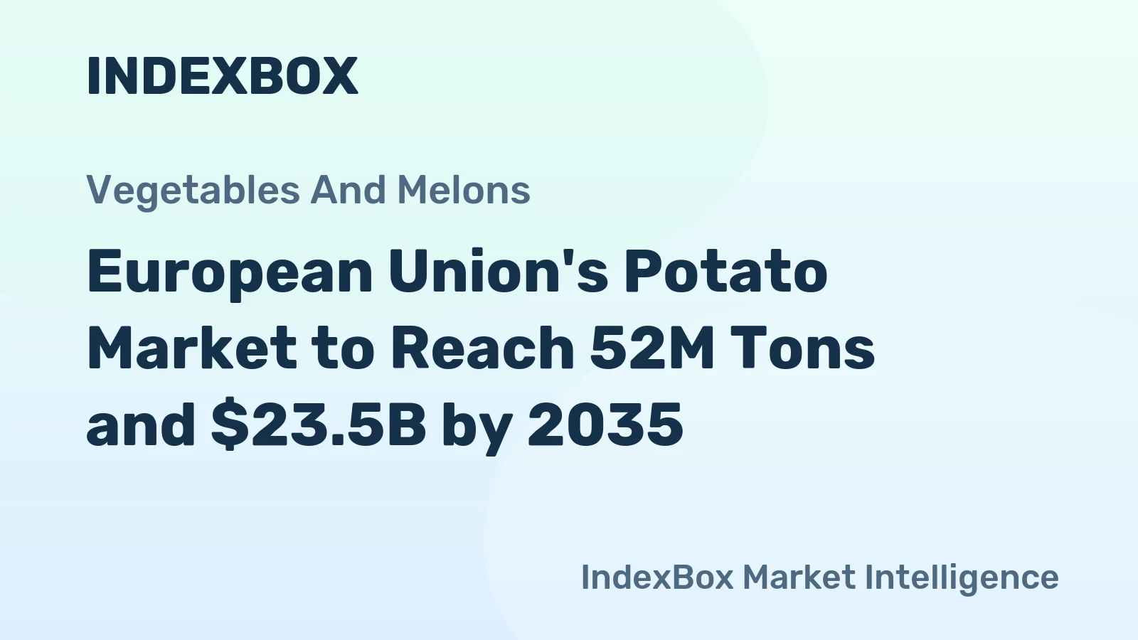 European Union's Potato Market to Reach 52M Tons and $23.5B by 2035