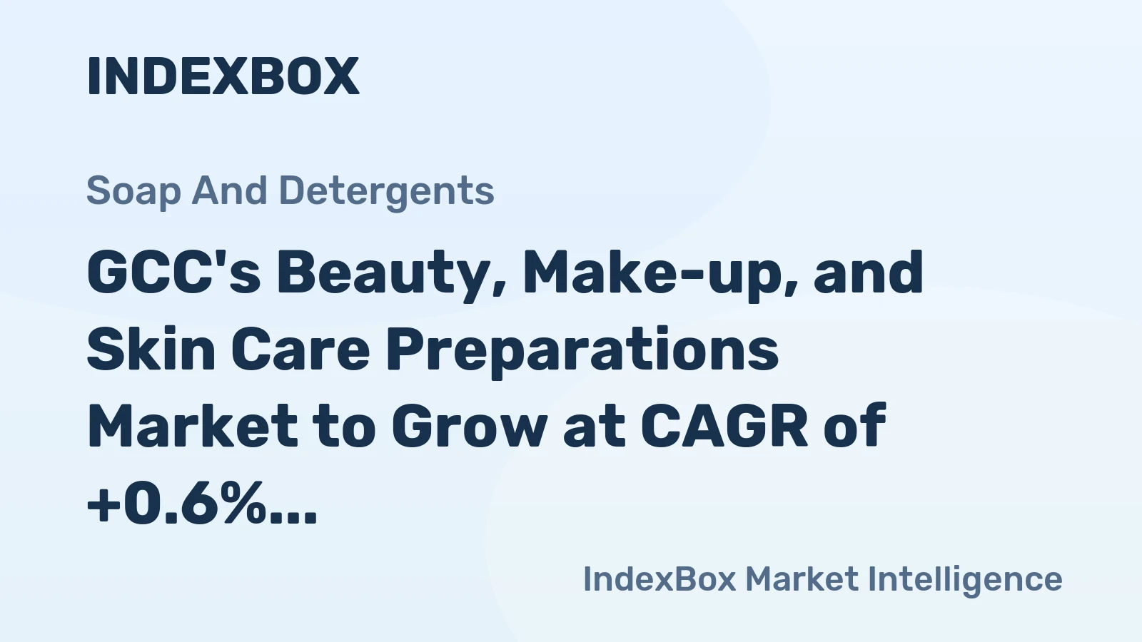 GCC's Beauty, Make-up, and Skin Care Preparations Market to Grow at CAGR of +0.6% Over Next Decade