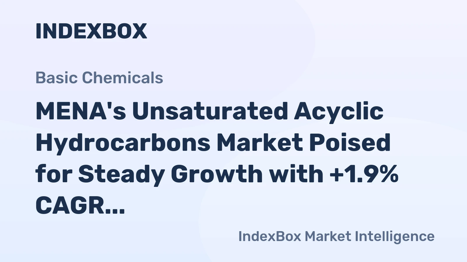 MENA's Unsaturated Acyclic Hydrocarbons Market Poised for Steady Growth with +1.9% CAGR in Value Through 2035