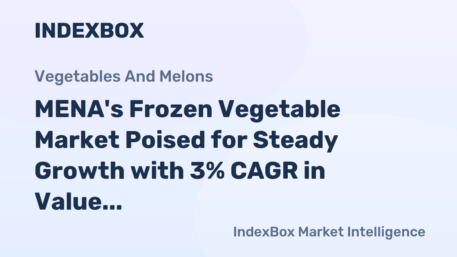 MENA's Frozen Vegetable Market Poised for Steady Growth with 3% CAGR in Value Through 2035