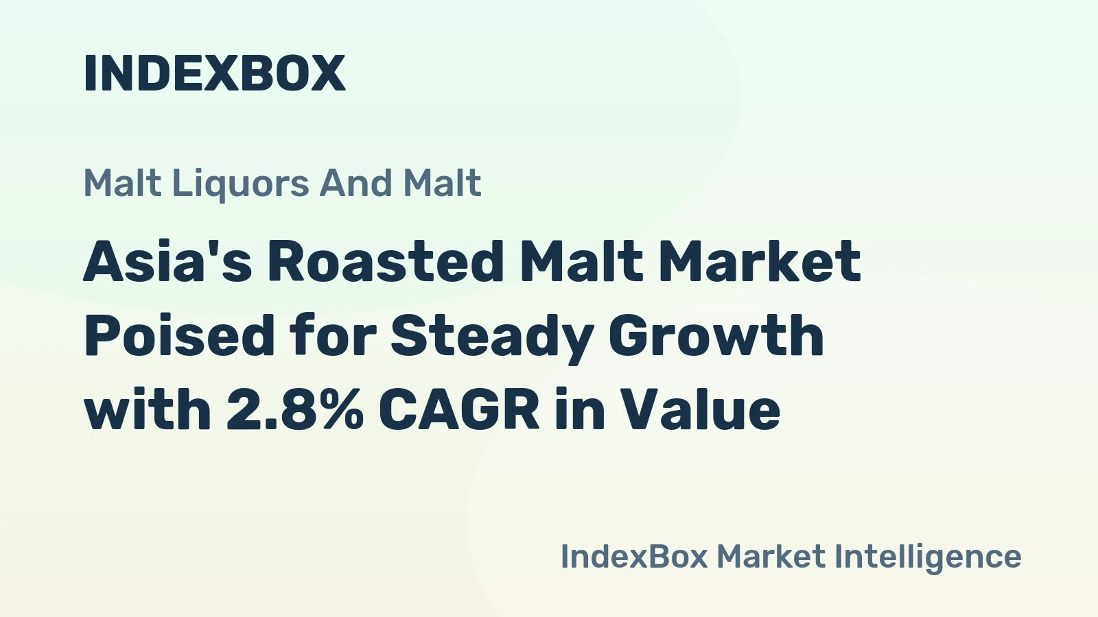 Asia's Roasted Malt Market Poised for Steady Growth with 2.8% CAGR in Value