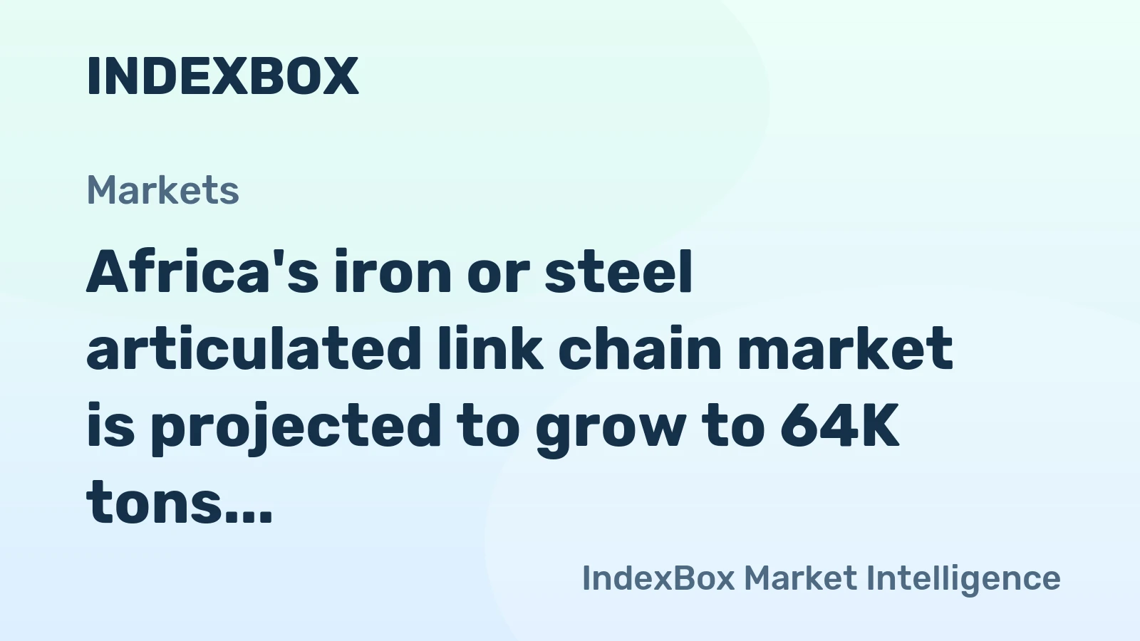 Africa's iron or steel articulated link chain market is projected to grow to 64K tons in volume and $334M in value by 2035, driven by steady demand.