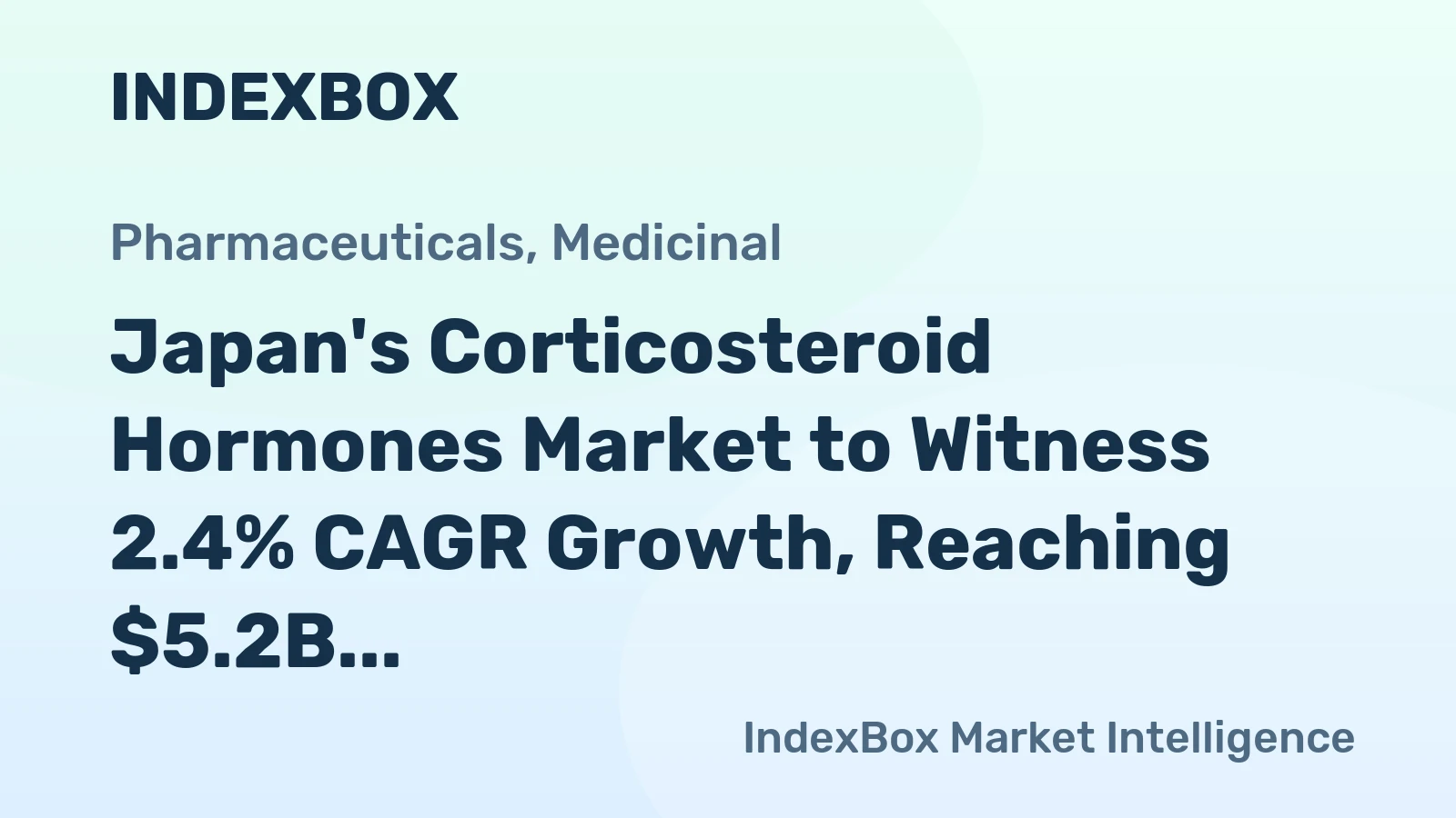Japan's Corticosteroid Hormones Market to Witness 2.4% CAGR Growth, Reaching $5.2B by 2035