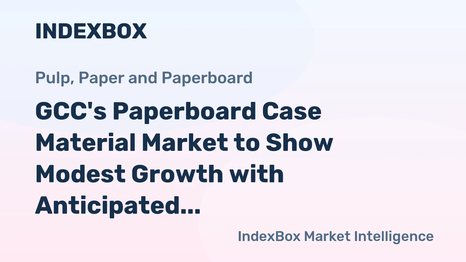 GCC's Paperboard Case Material Market to Show Modest Growth with Anticipated CAGR of +1.0% from 2024 to 2035