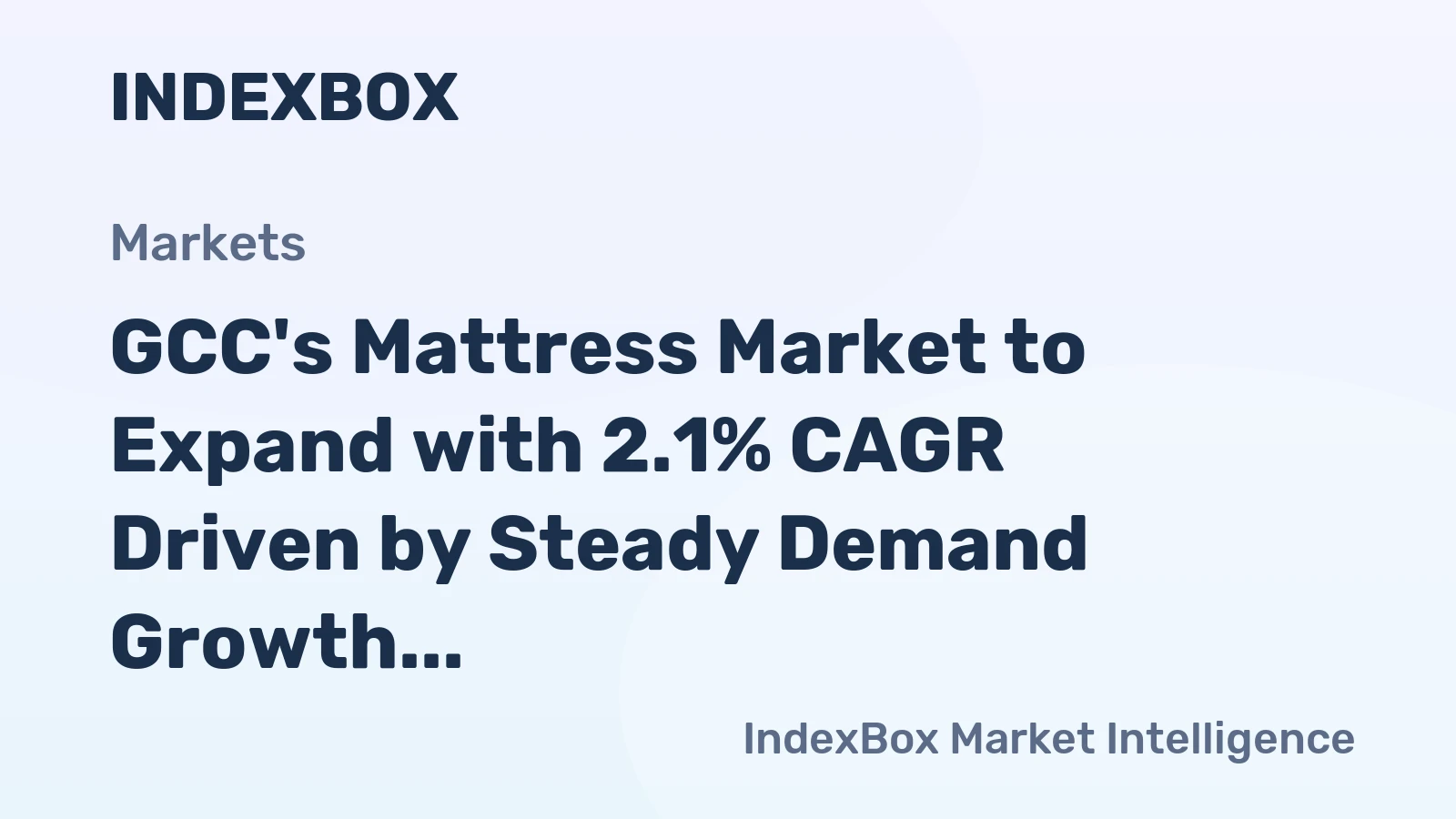 GCC's Mattress Market to Expand with 2.1% CAGR Driven by Steady Demand Growth