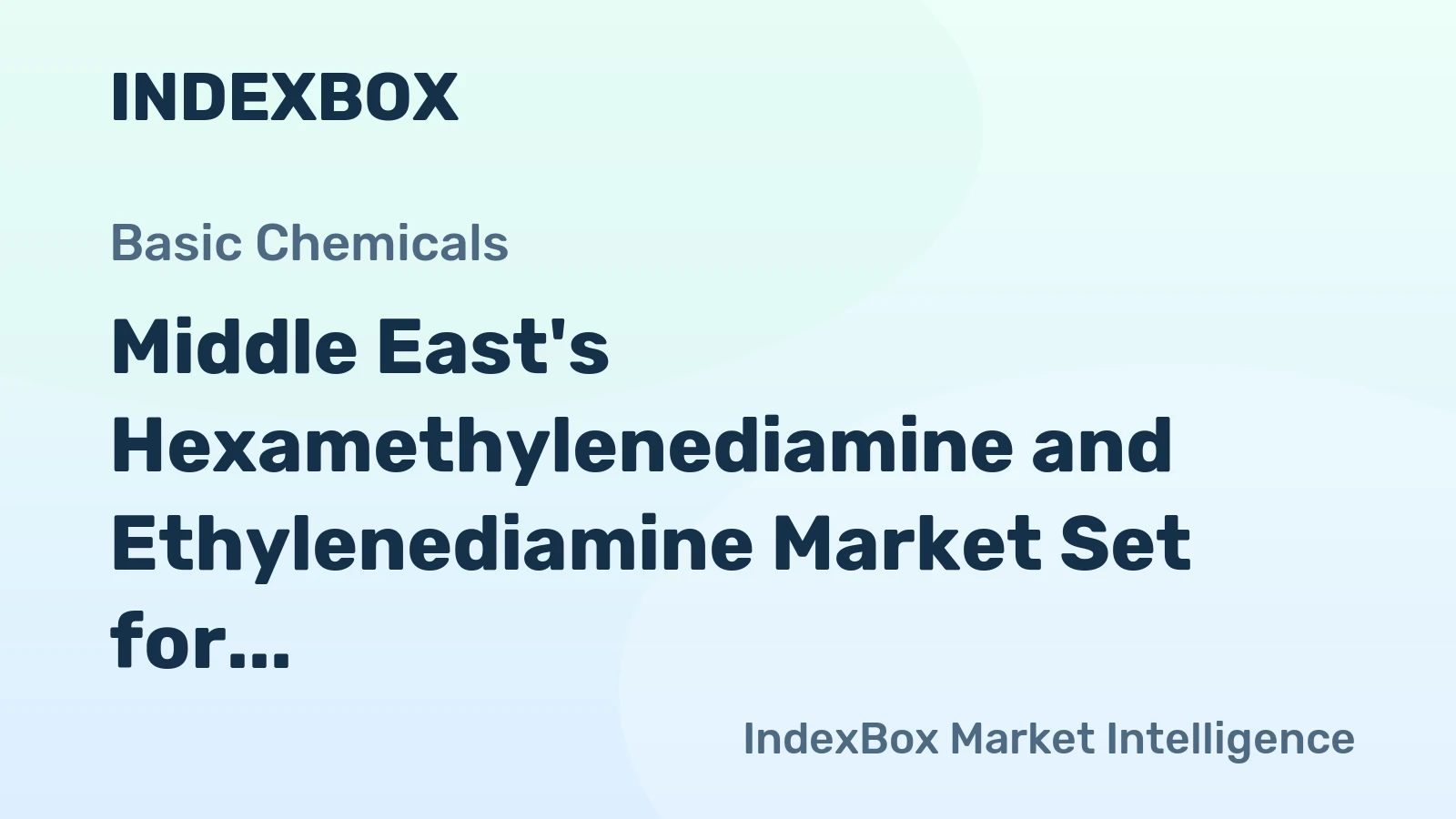 Middle East's Hexamethylenediamine and Ethylenediamine Market Set for Steady Growth with 1.8% CAGR in Value