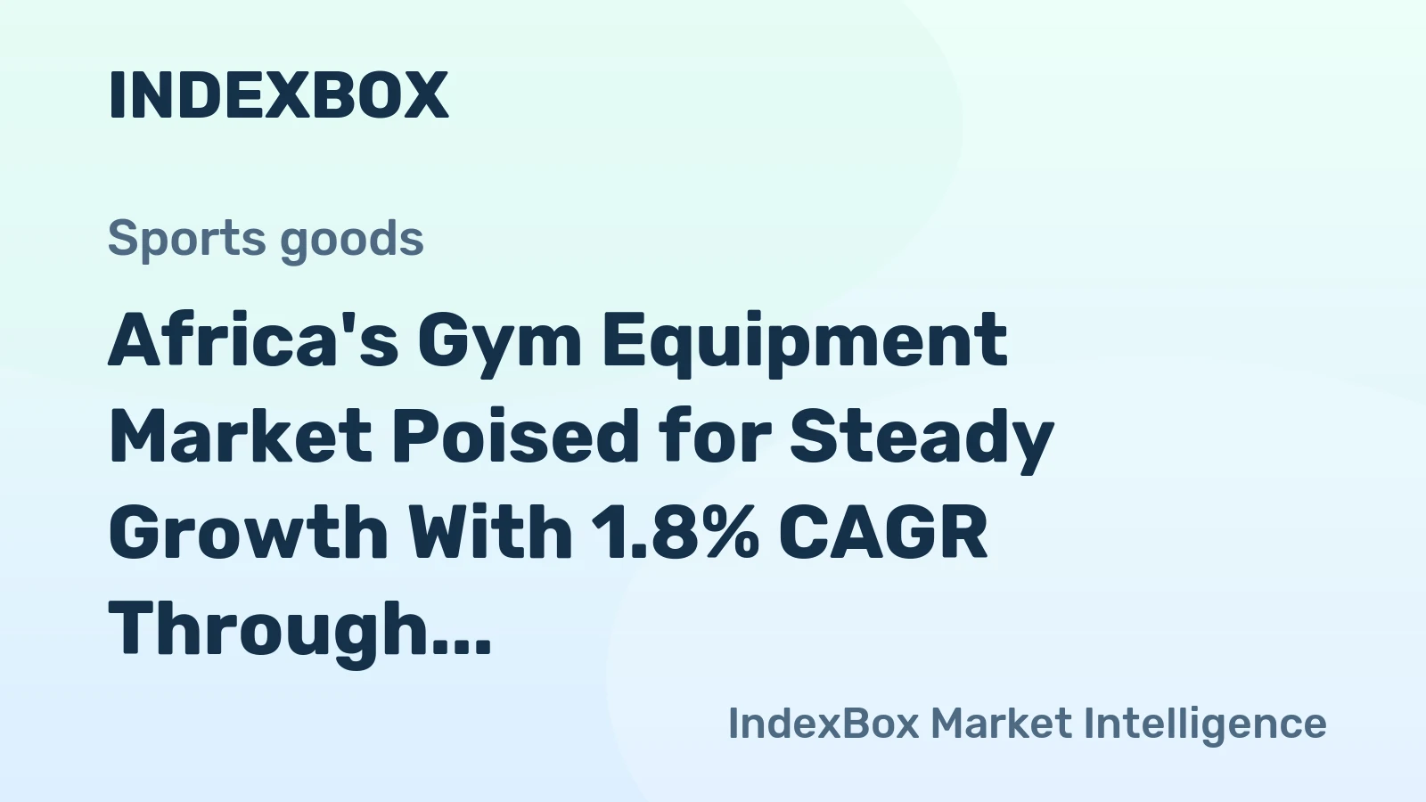 Africa's Gym Equipment Market Poised for Steady Growth With 1.8% CAGR Through 2035